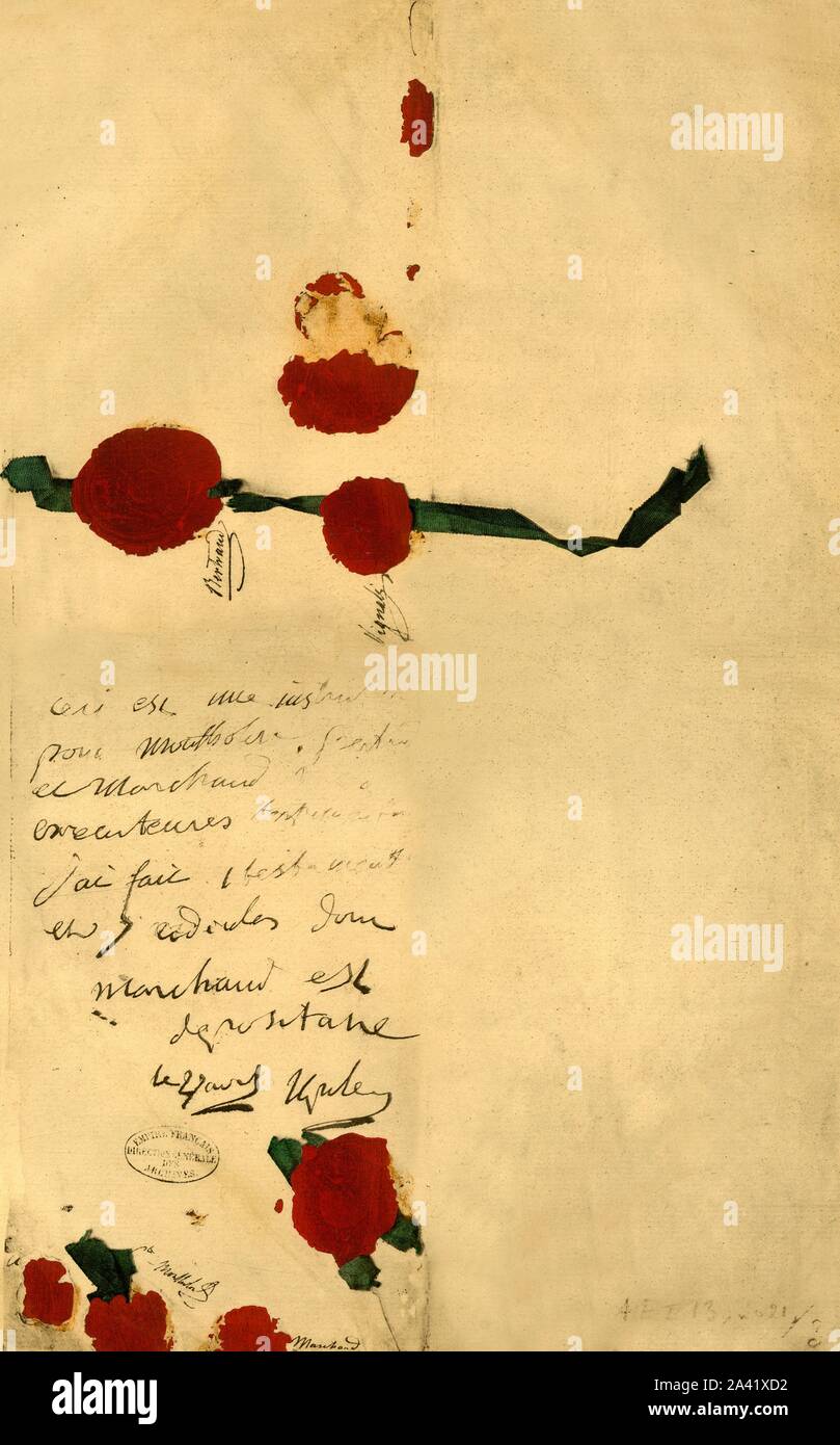 Napoleon's will, 16 April 1821, (1921). The last will and testament of ...