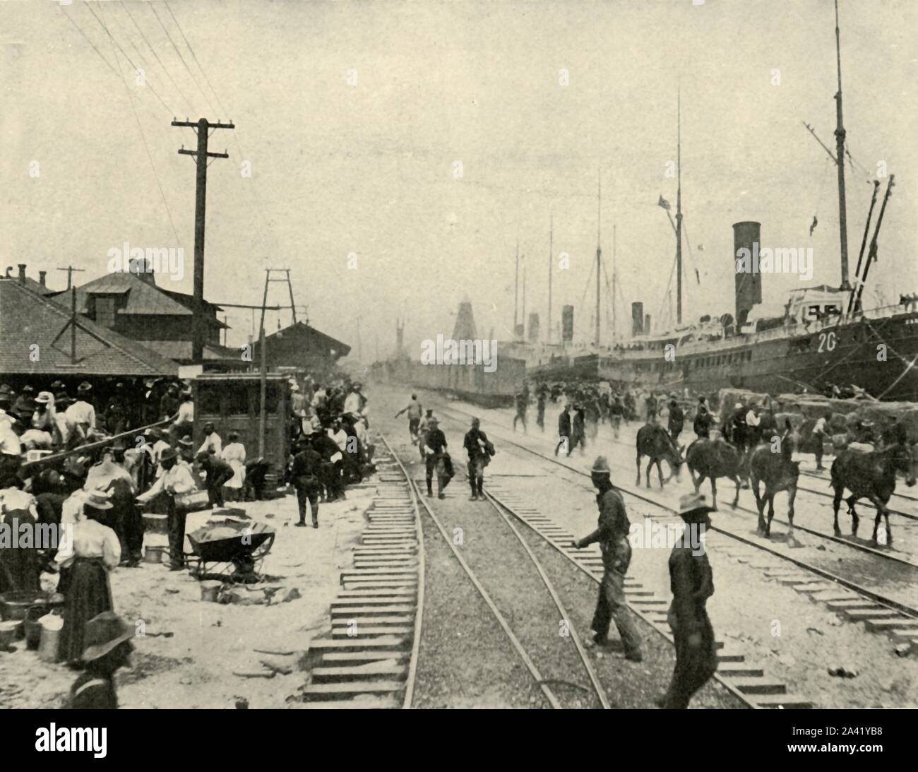'Prisoners Released', Spanish-American War, June 1898, (1899 ...