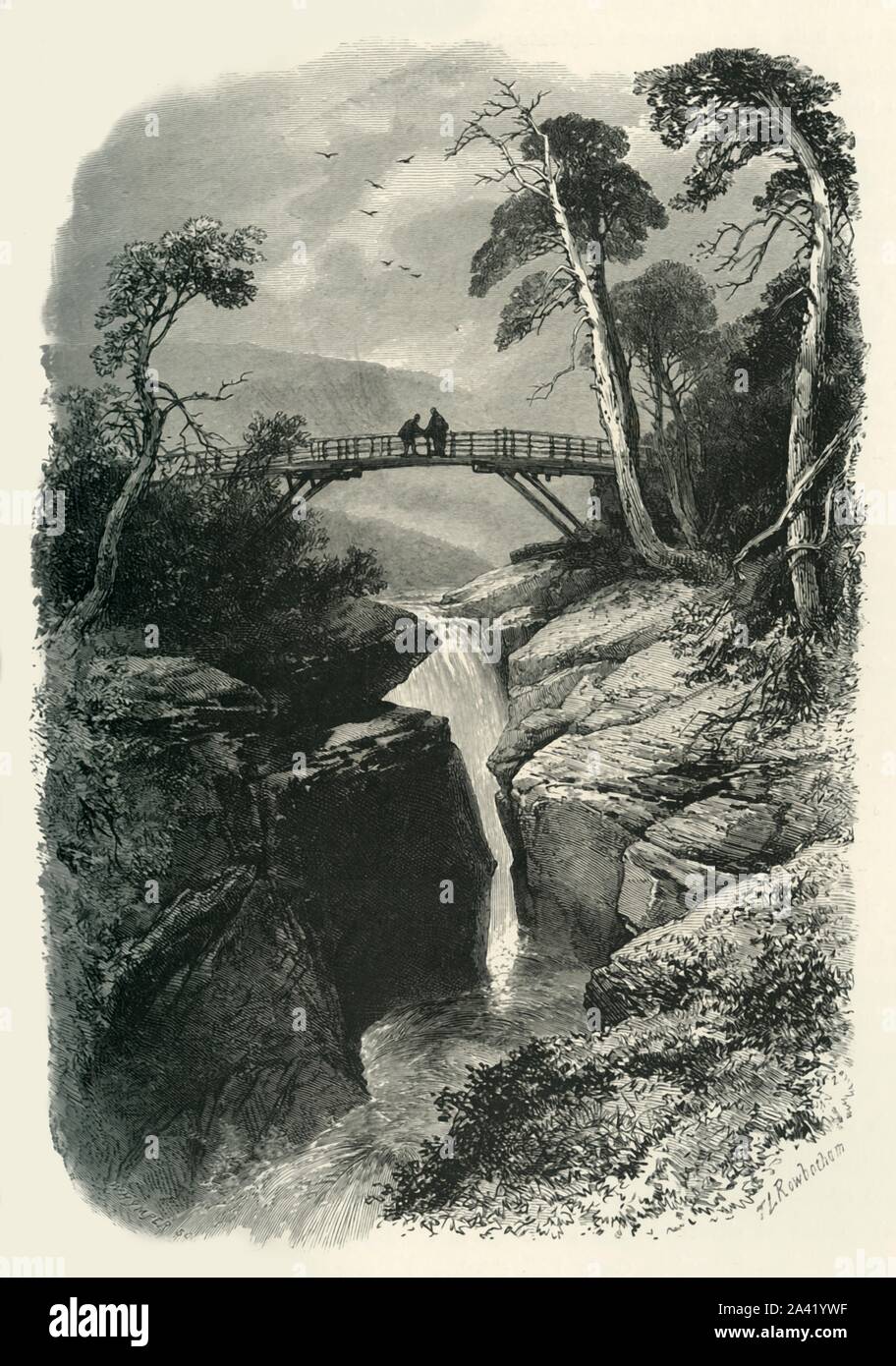 River dee waterfall linn dee hi-res stock photography and images - Alamy