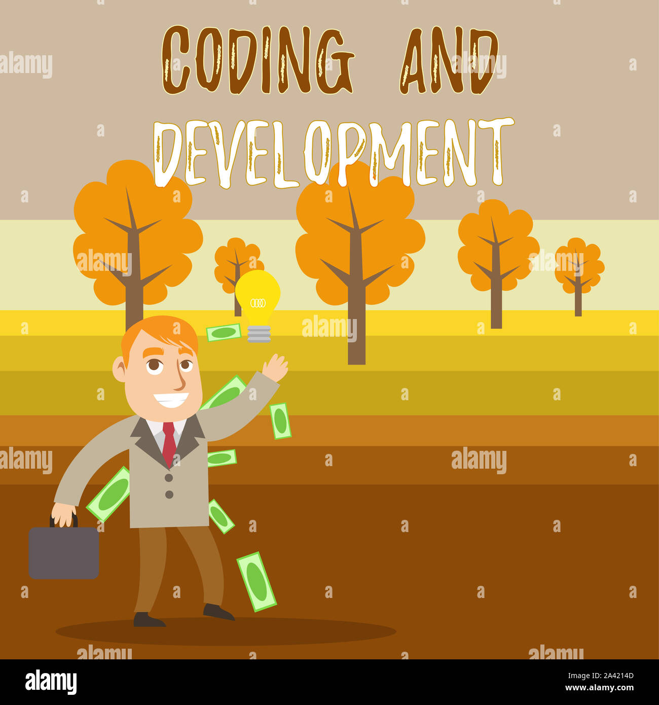 Conceptual Hand Writing Showing Coding And Development Concept Meaning