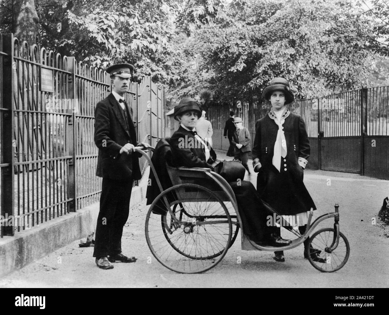 Victorian wheelchair Black and White Stock Photos & Images - Alamy