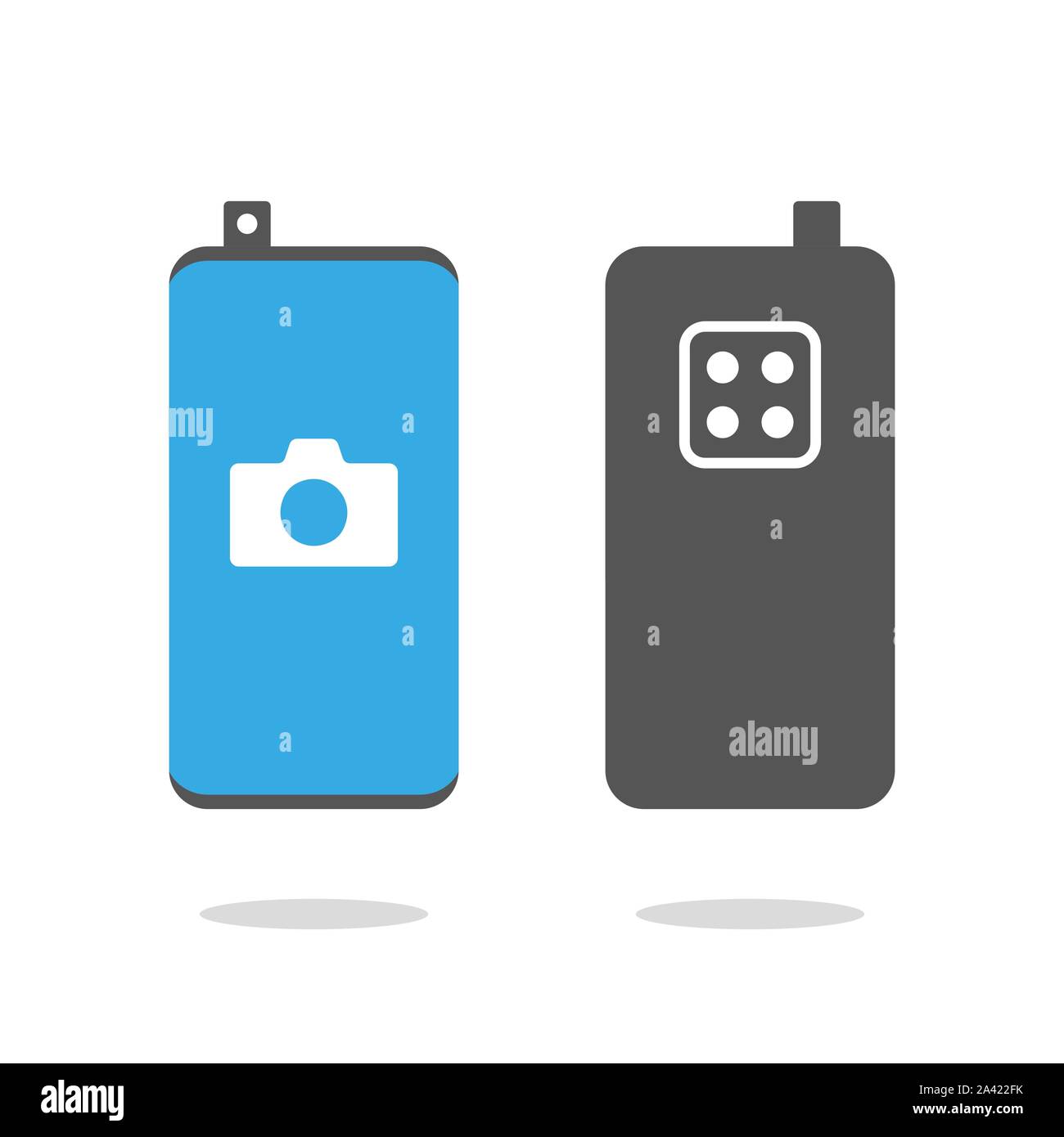 Smartphone with retractable selfie camera and four camera on the back ...