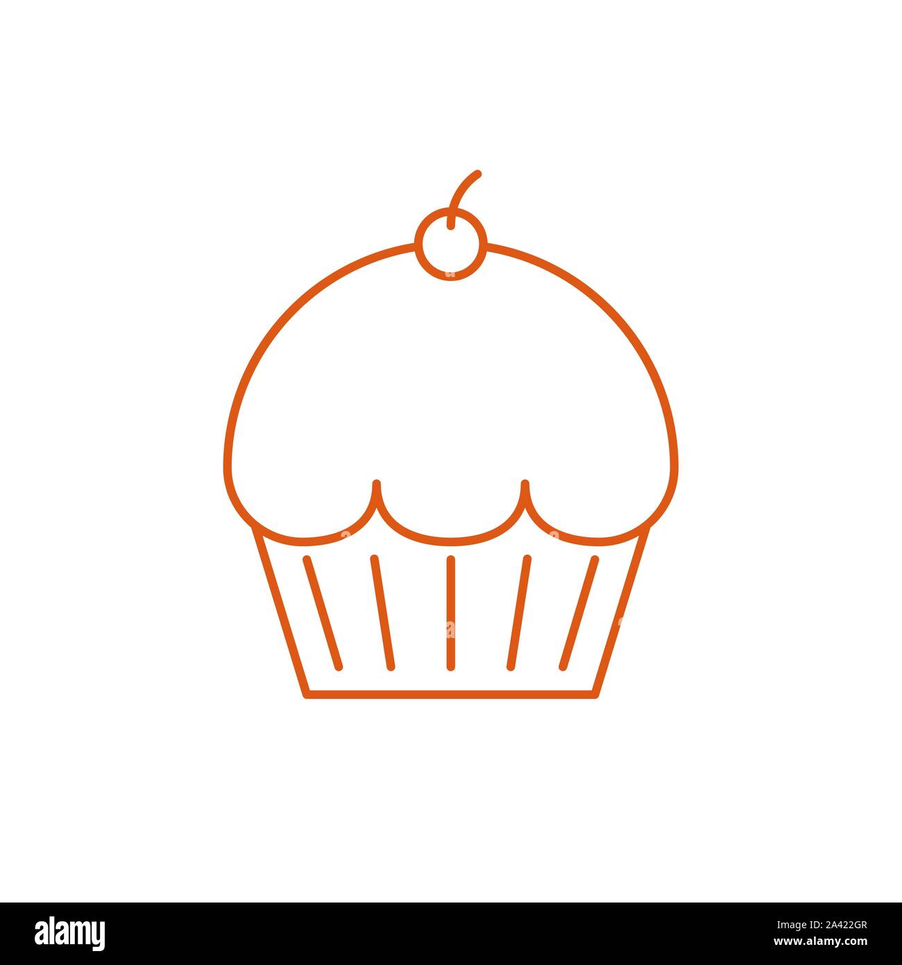 Cupcake design, Muffin dessert sweet bakery sugar pastry and food theme ...