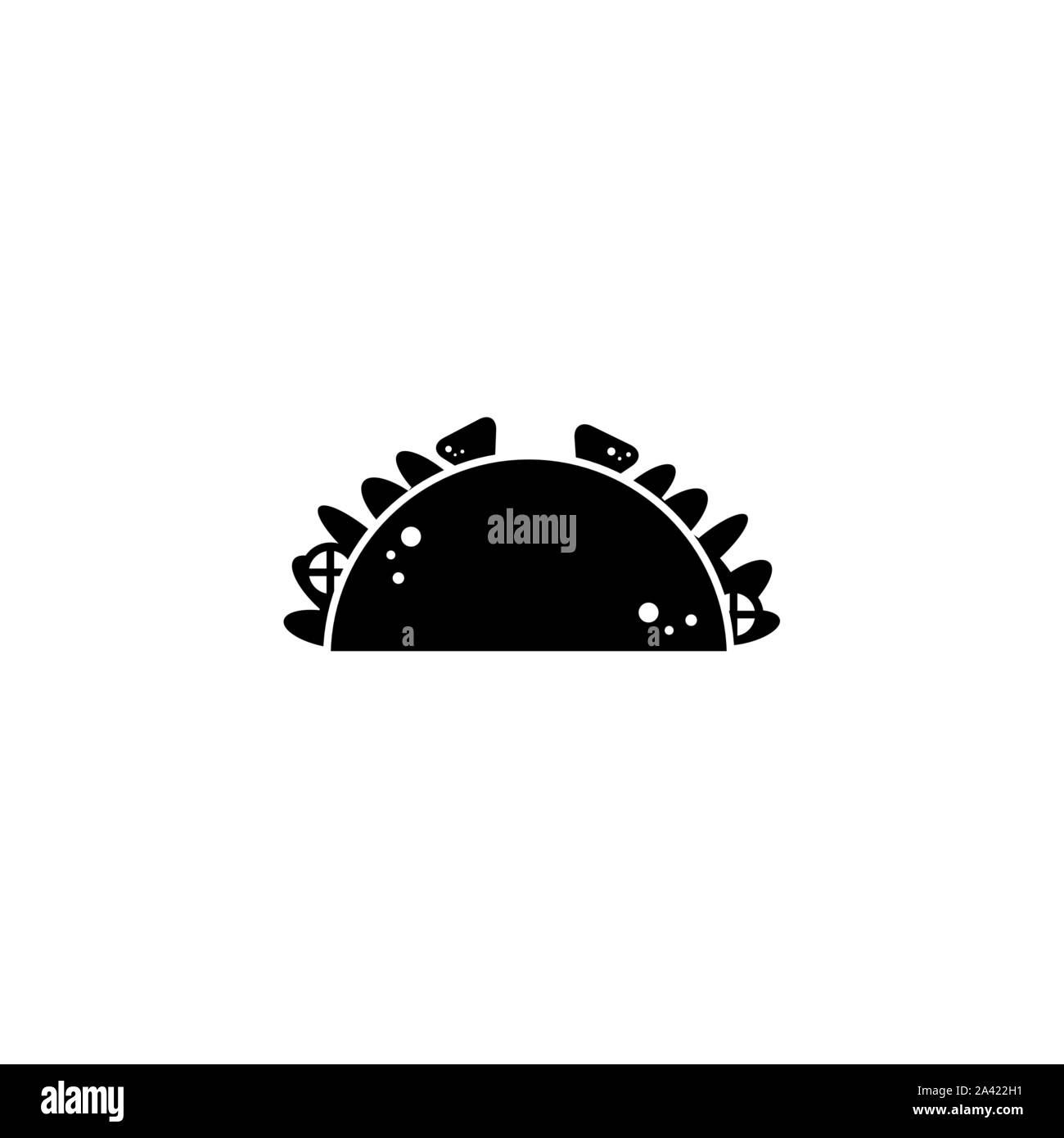taco fast food line style icon vector illustration design Stock Vector ...