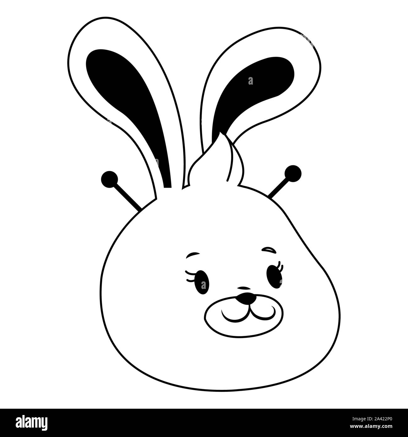 Rabbit lips Stock Vector Images - Alamy
