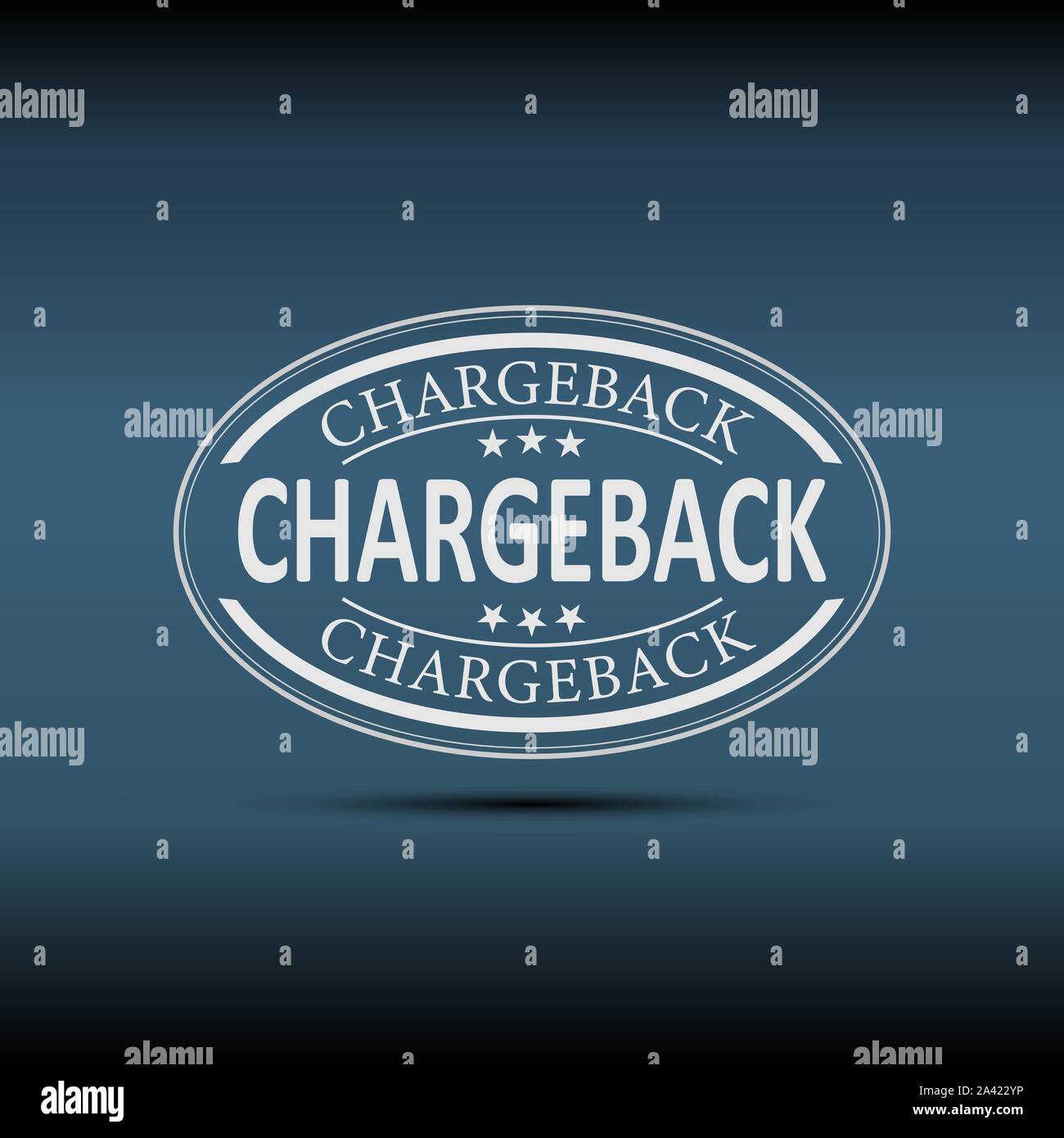 CHARGEBACK seal . Black,blue vector rubber prints of CHARGEBACK text ...