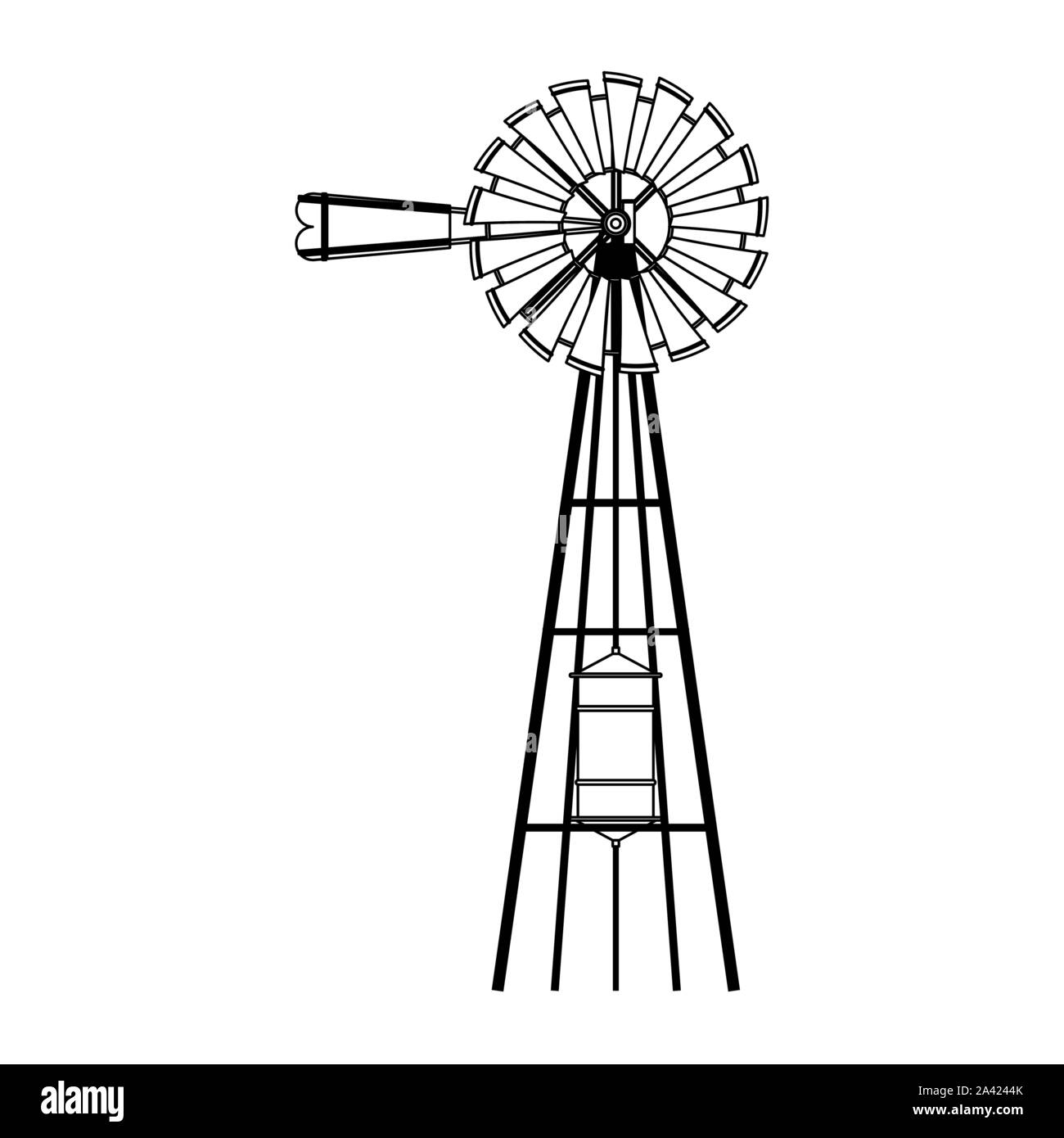 Rural pump Stock Vector Images - Alamy