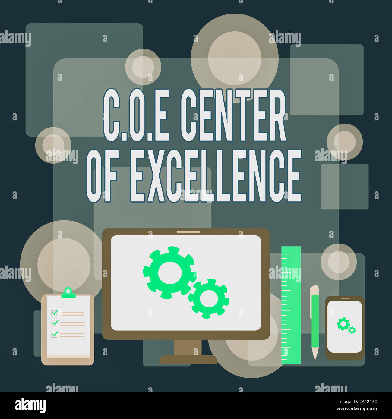 Writing note showing Coe Center Of Excellence. Business concept for ...