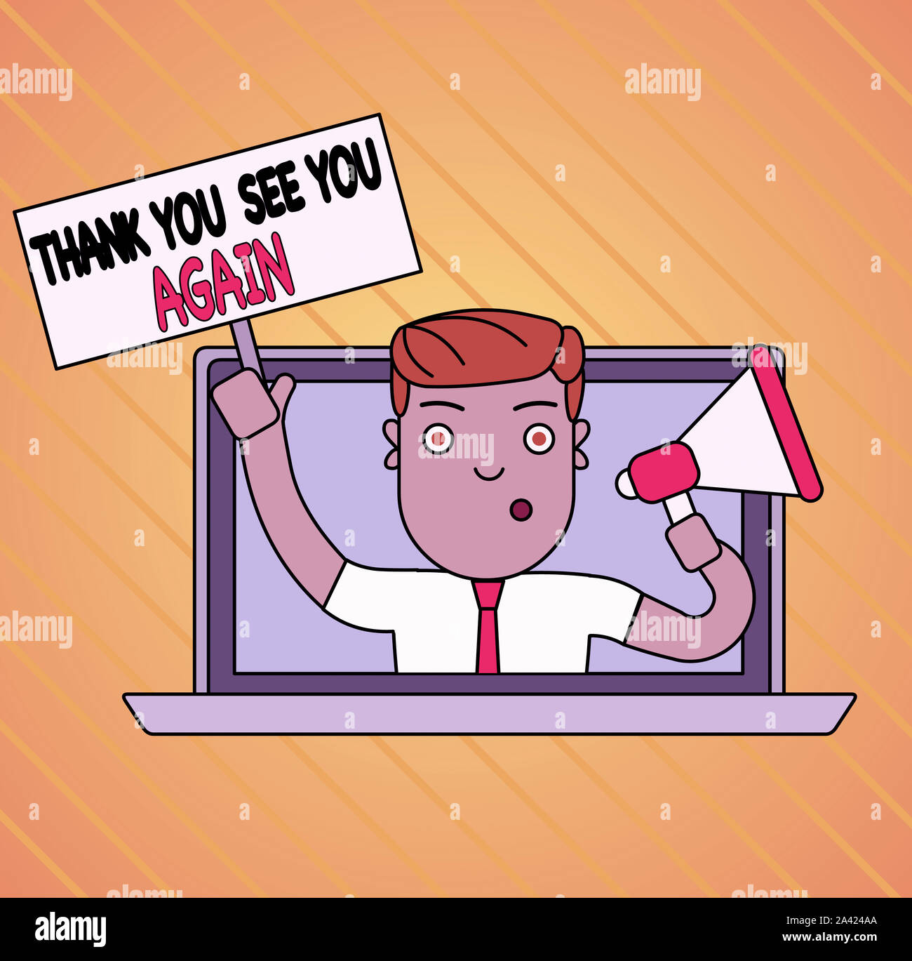 Conceptual hand writing showing Thank You See You Again. Concept ...