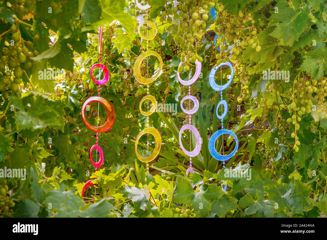 Wind chimes garden hi-res stock photography and images - Alamy