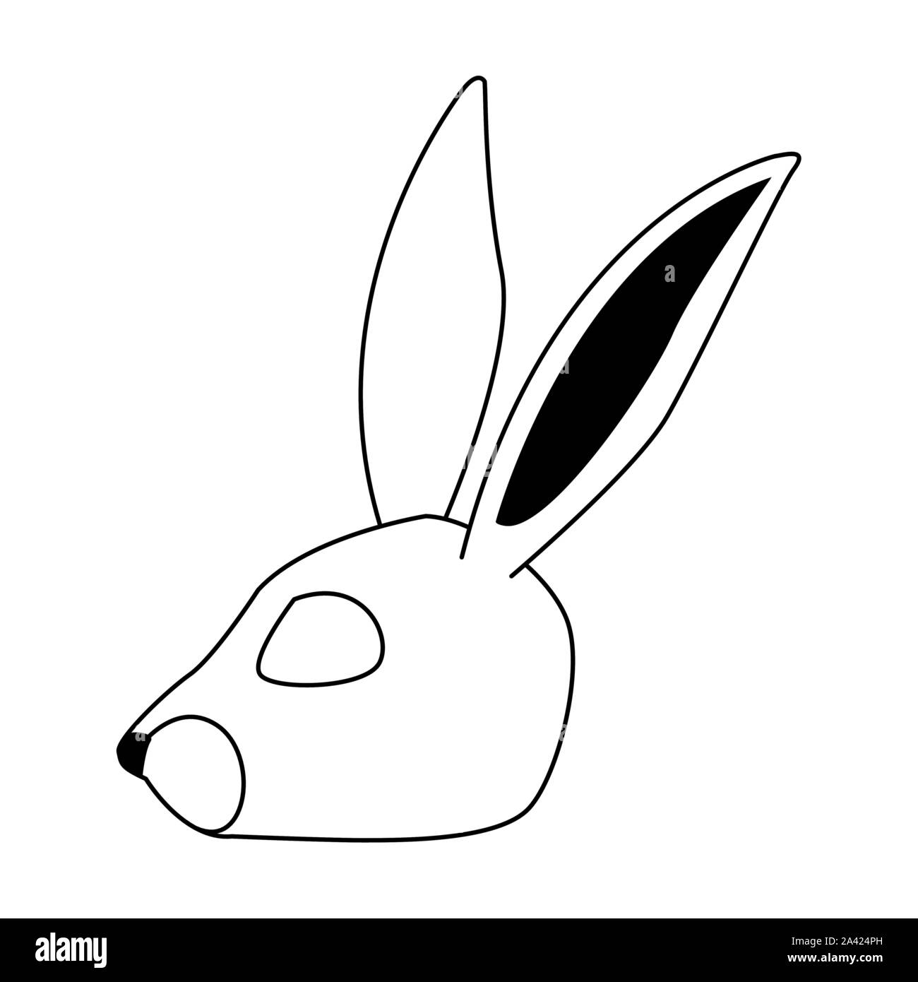 cartoon rabbit face icon Stock Vector Image & Art - Alamy