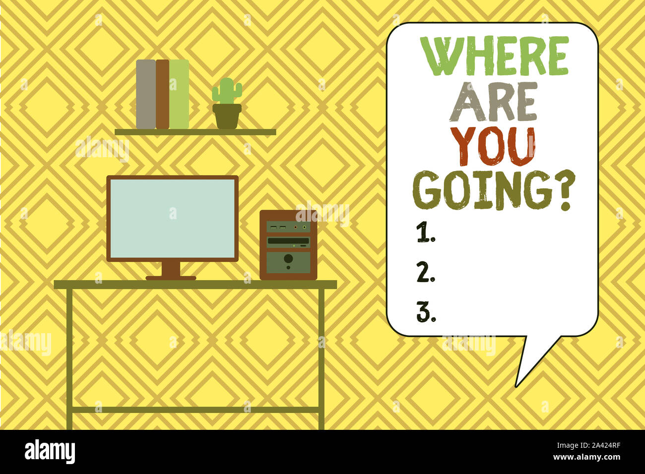 Writing note showing Where Are You Going Question. Business concept for ...
