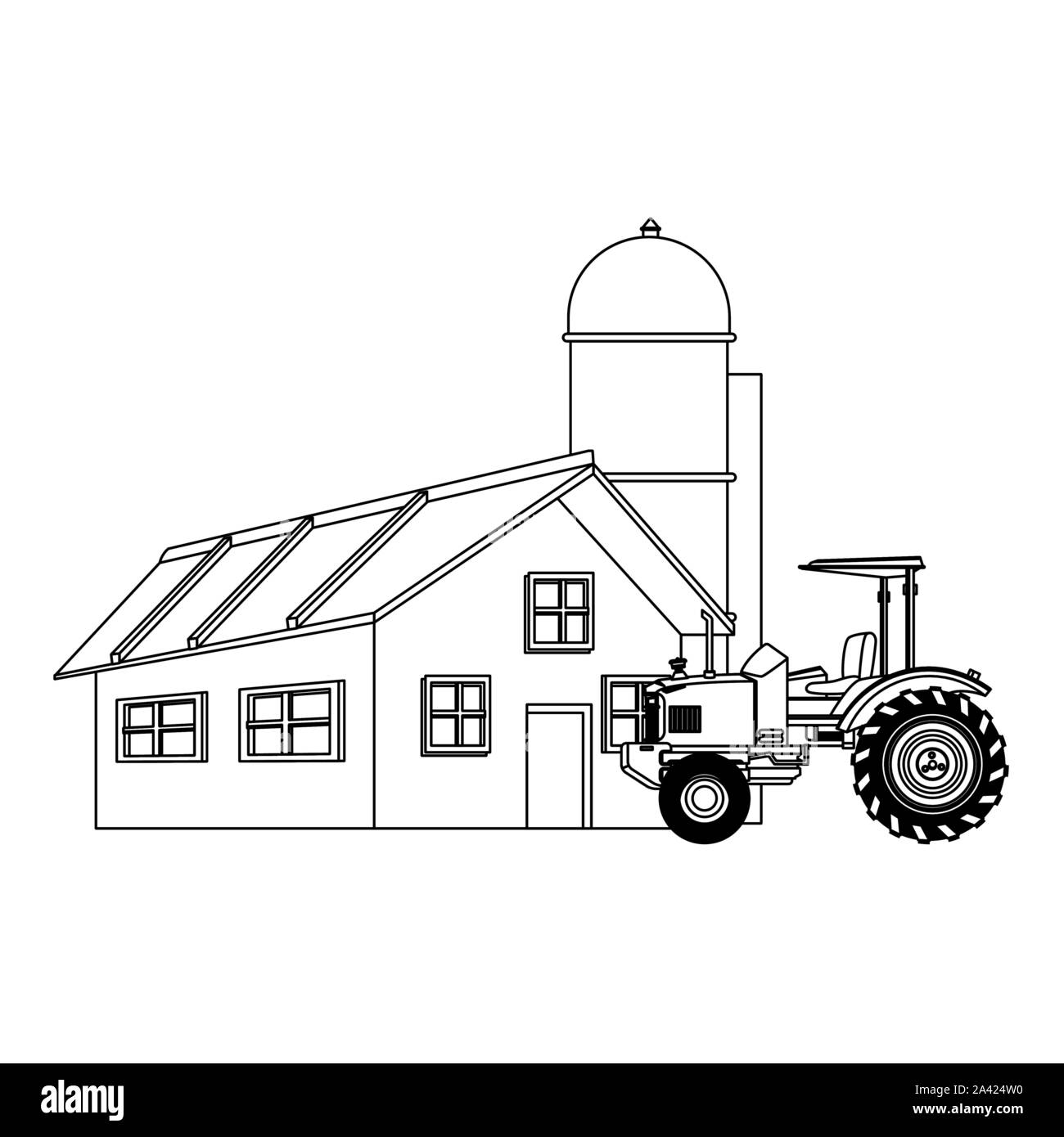 The old granary building Cut Out Stock Images & Pictures - Alamy