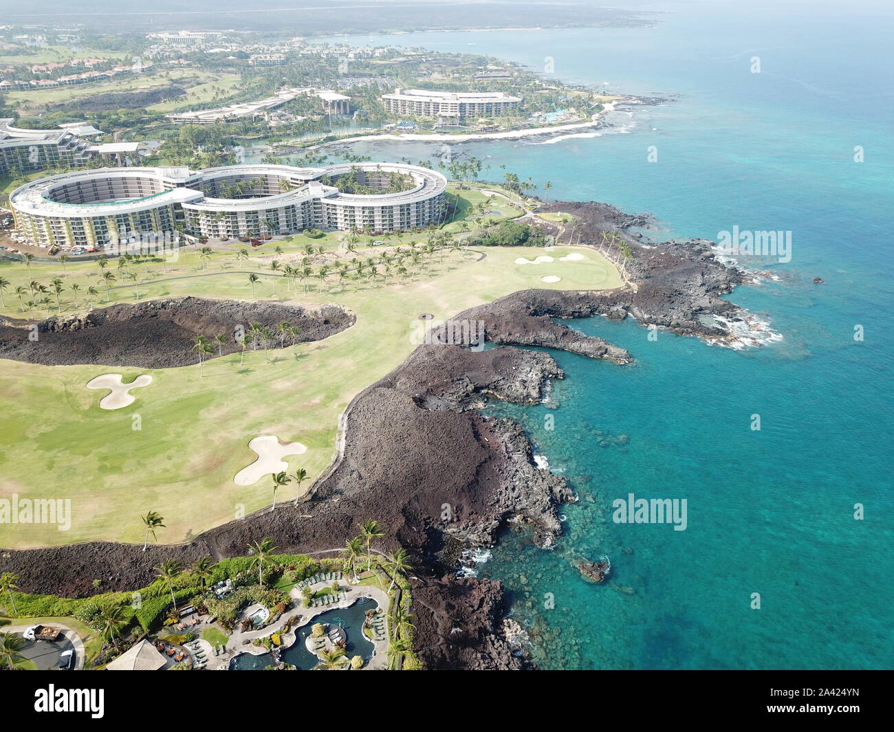 Aerial Photography of Kona, Hawaii (The Big Island Stock Photo - Alamy