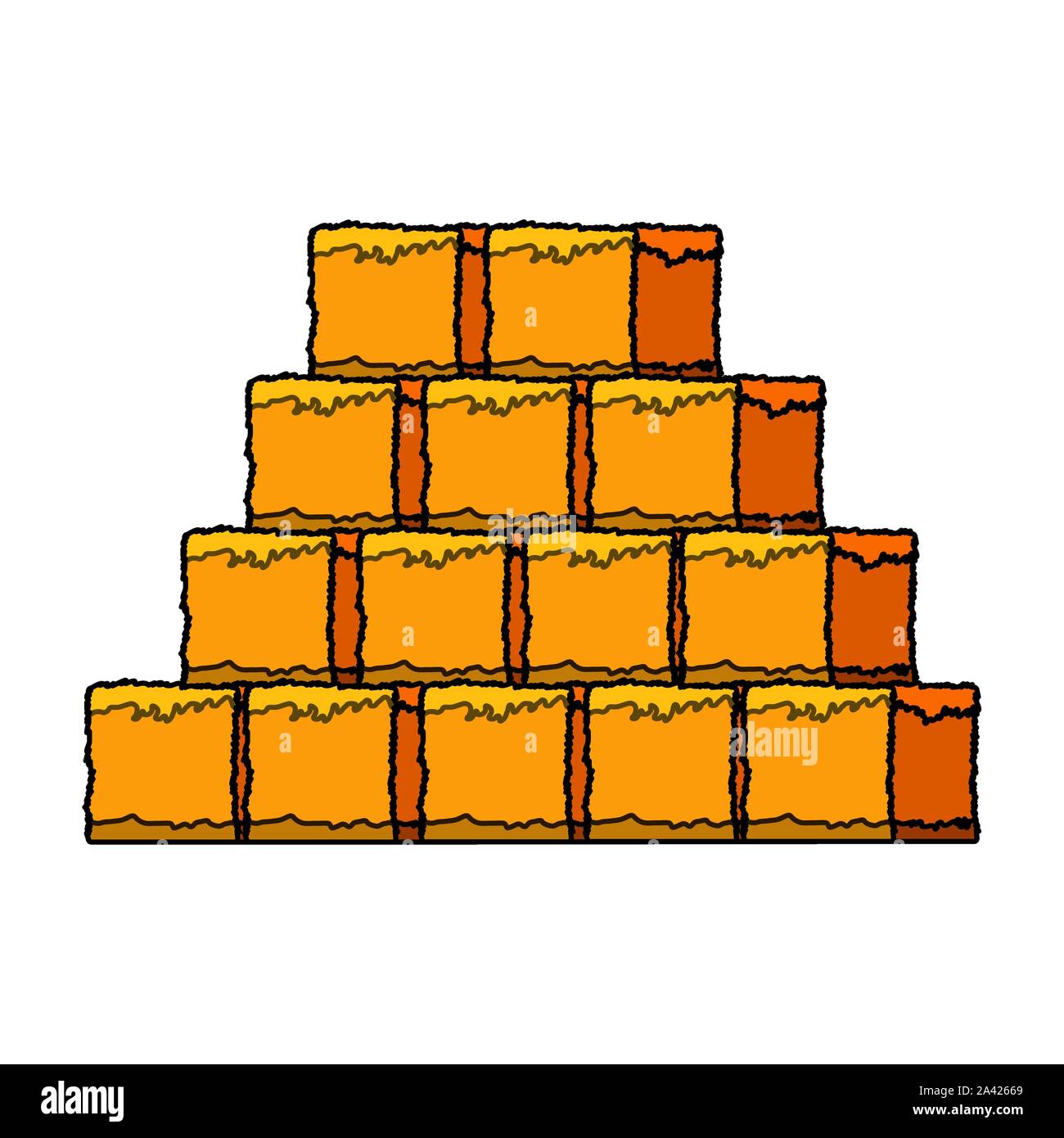 bales of hay stack icon Stock Vector Image & Art - Alamy