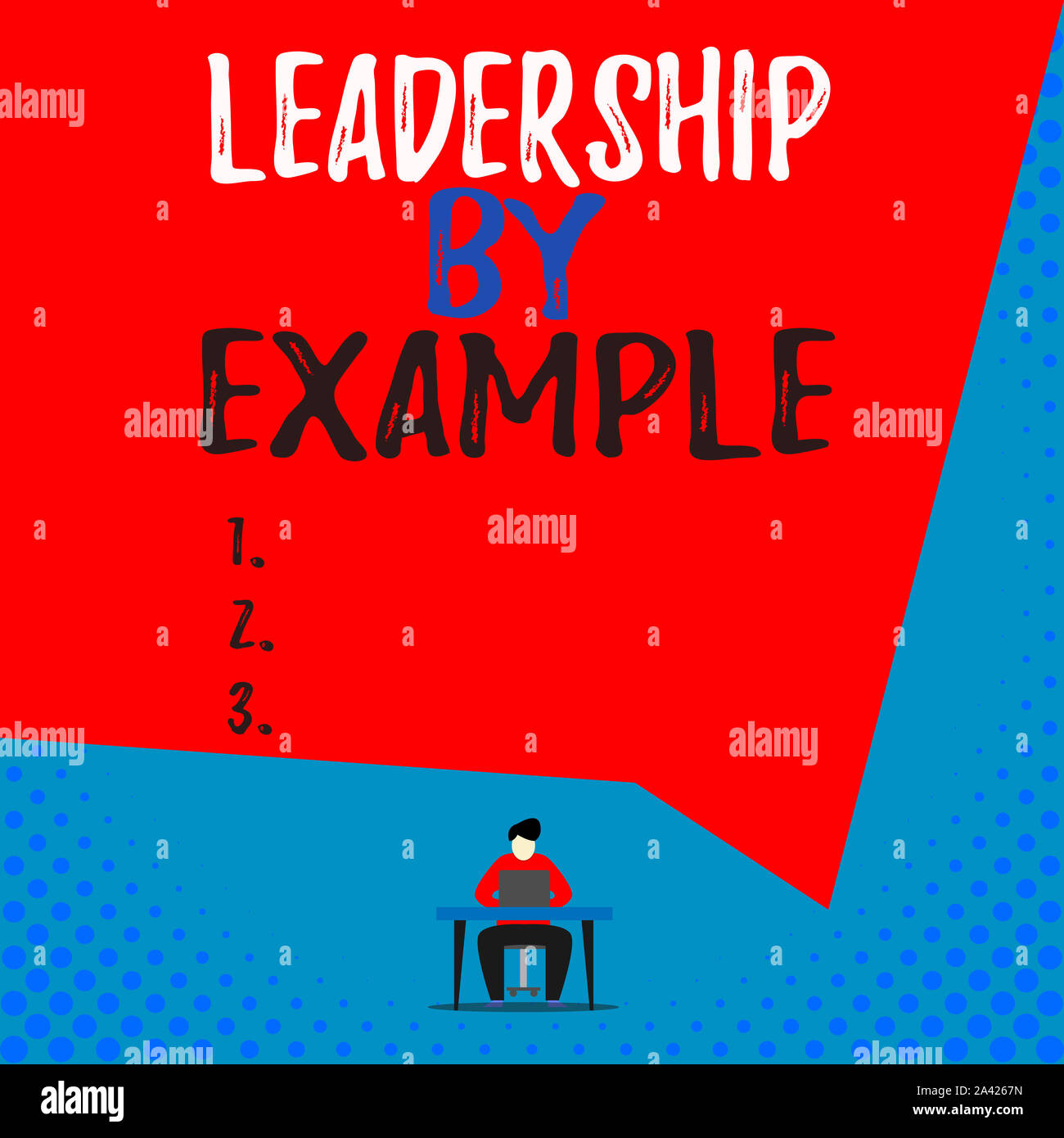 Text sign showing Leadership By Example. Business photo showcasing ...