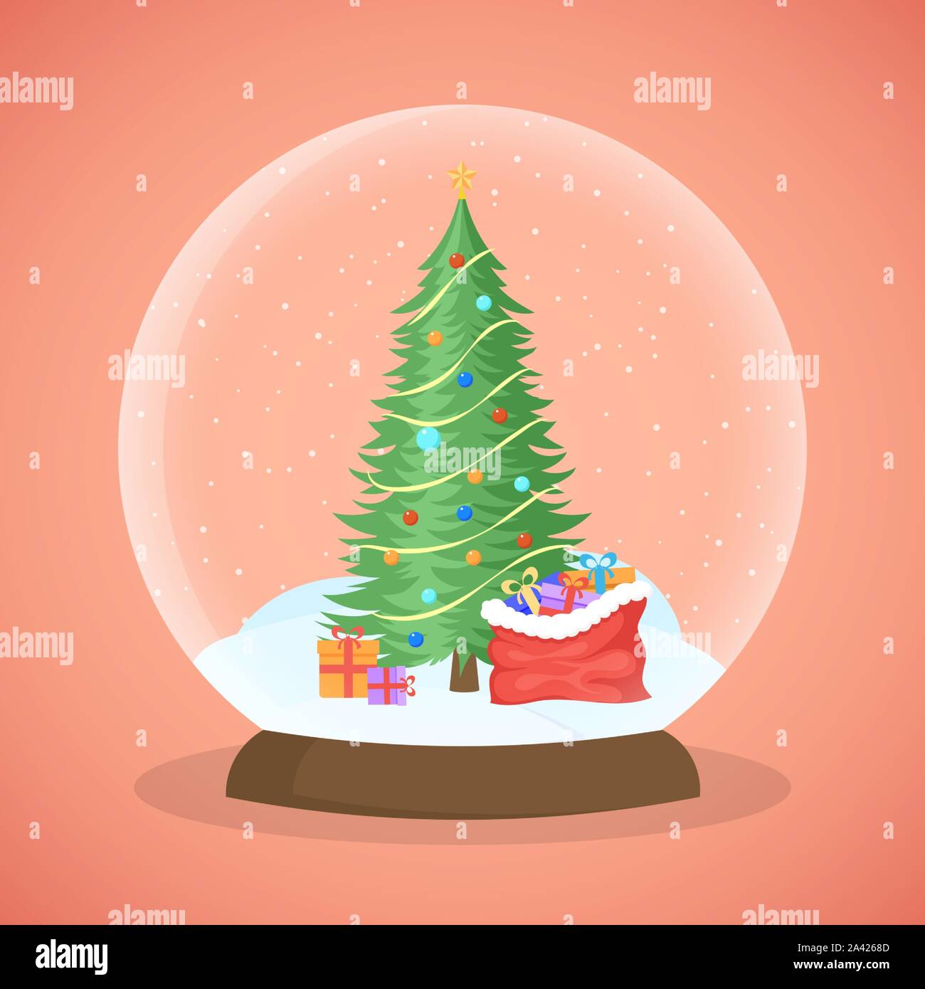 Pink snowball tree Stock Vector Images - Alamy