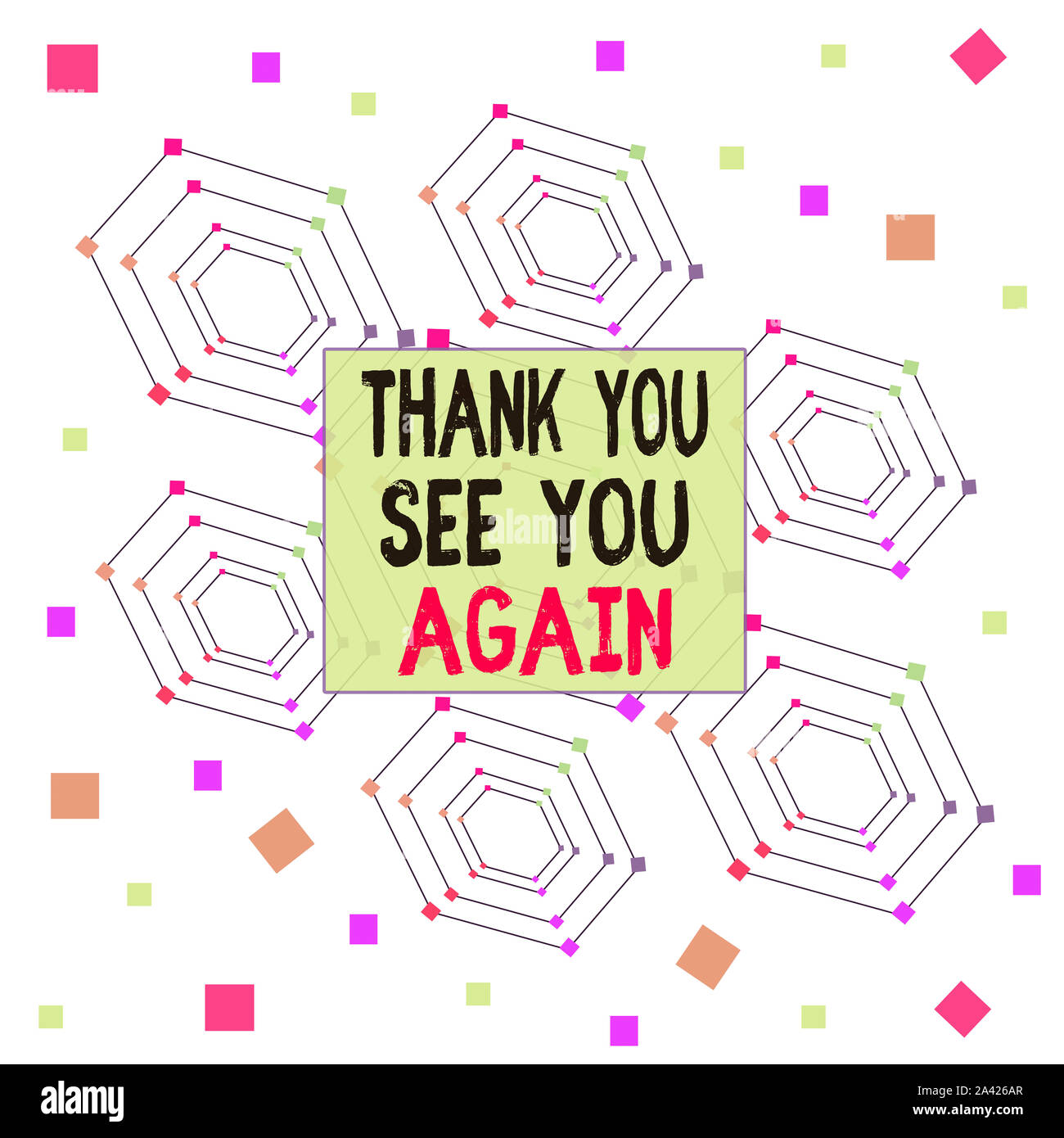 Text sign showing Thank You See You Again. Business photo showcasing ...