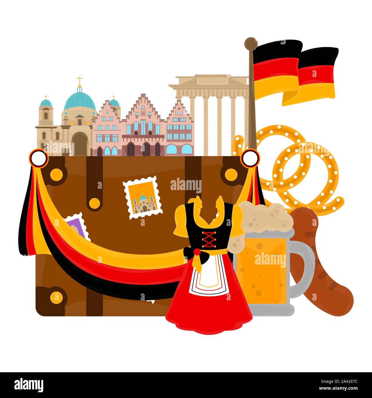 Historic german dress Stock Vector Images - Alamy