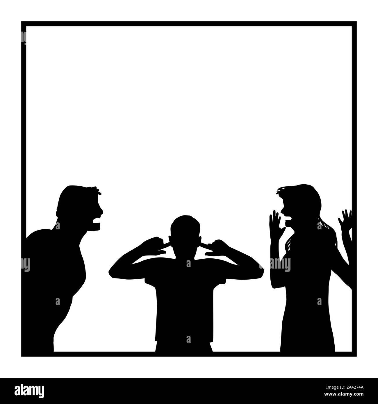 White Family Arguing