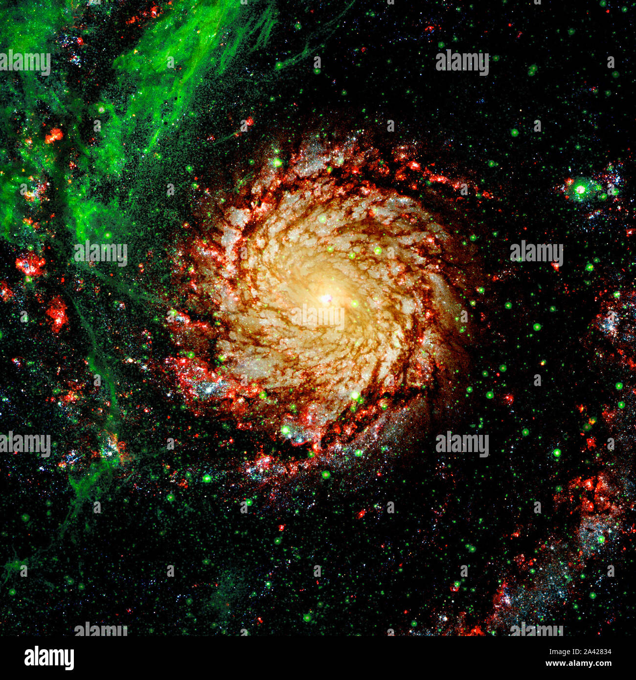 Nebula an interstellar cloud of stars dust. Deep space image. Elements ...