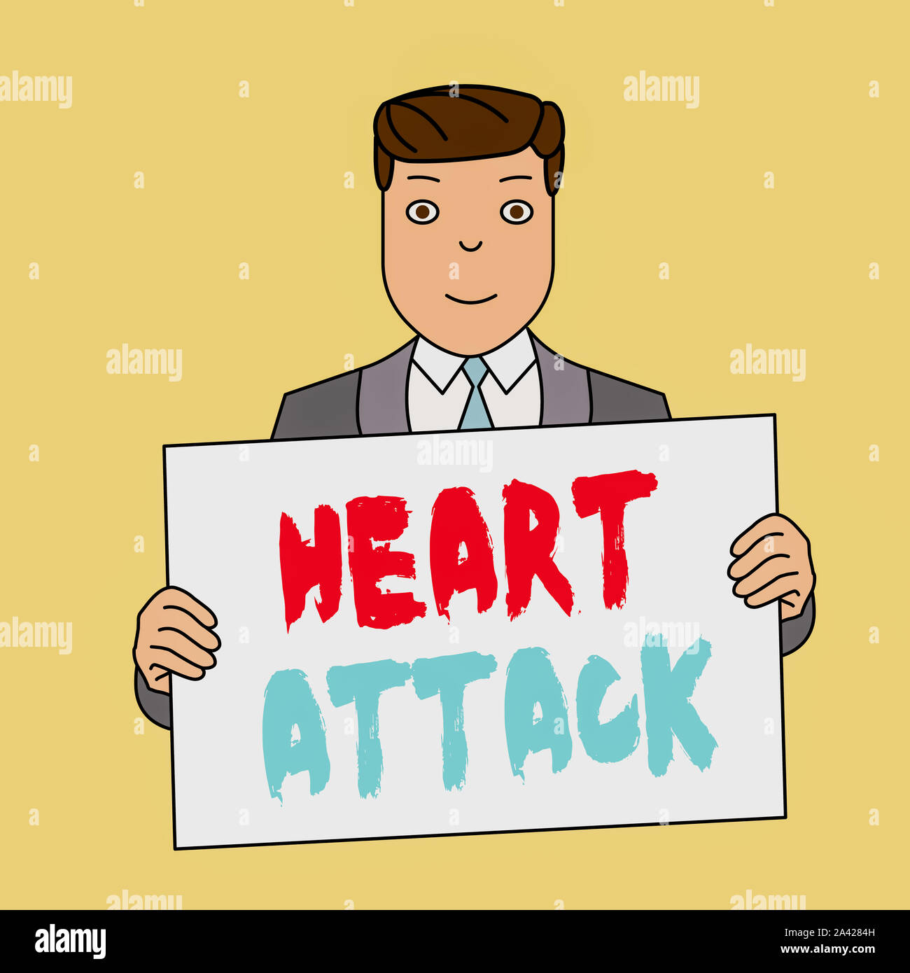Writing note showing Heart Attack. Business concept for sudden and ...