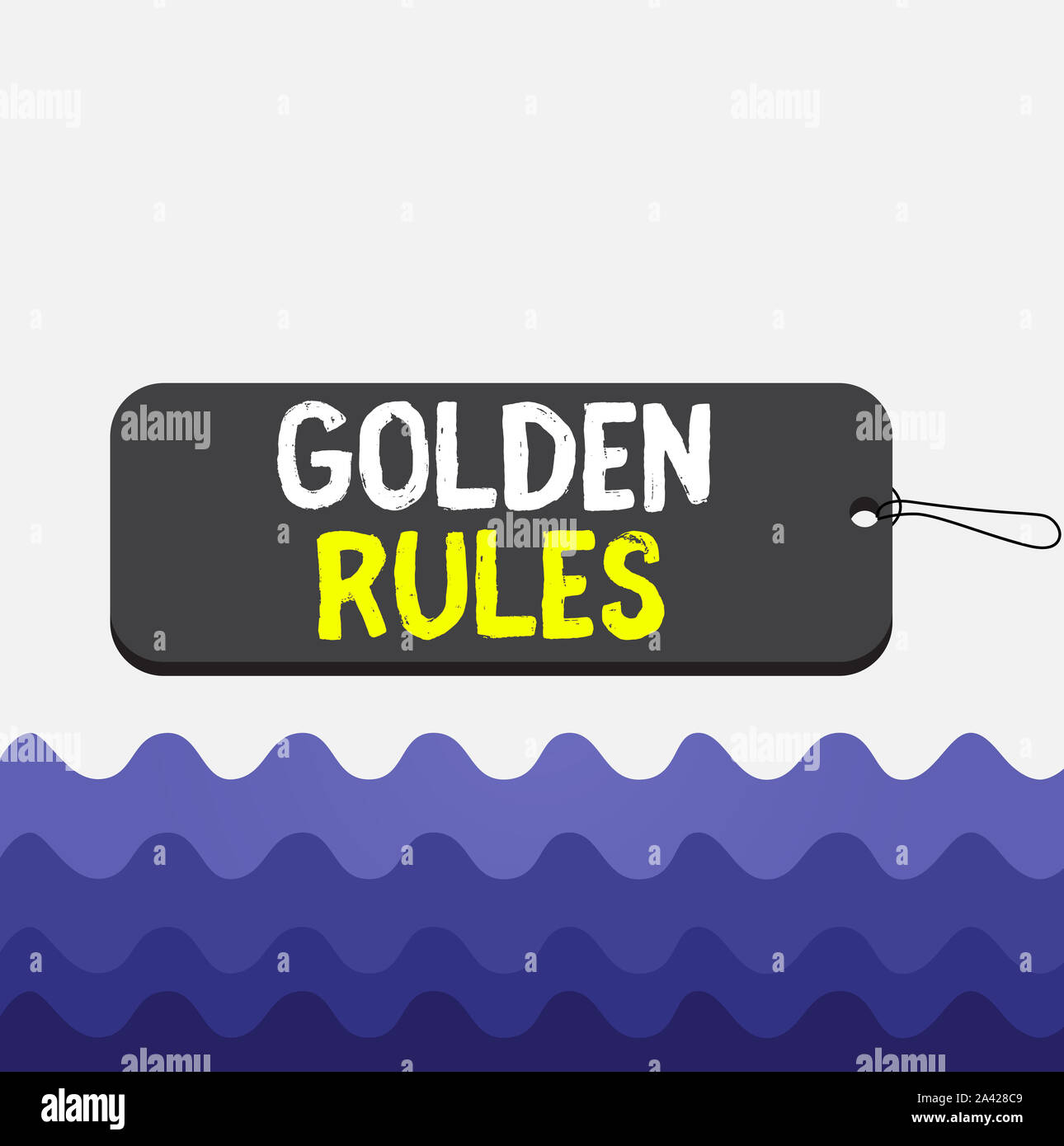 Conceptual hand writing showing Golden Rules. Concept meaning basic ...