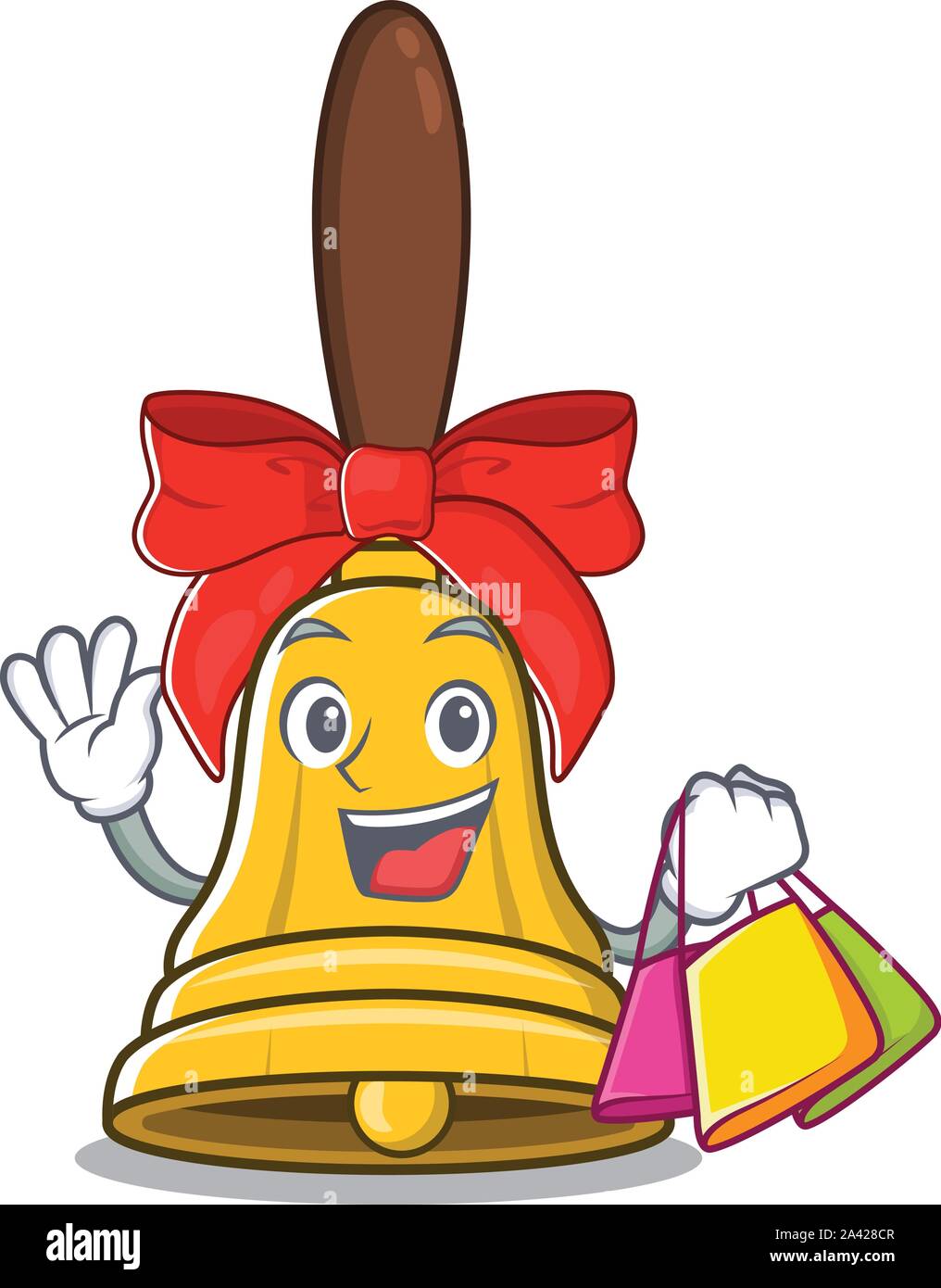 Bell above shop door Stock Vector Images - Alamy