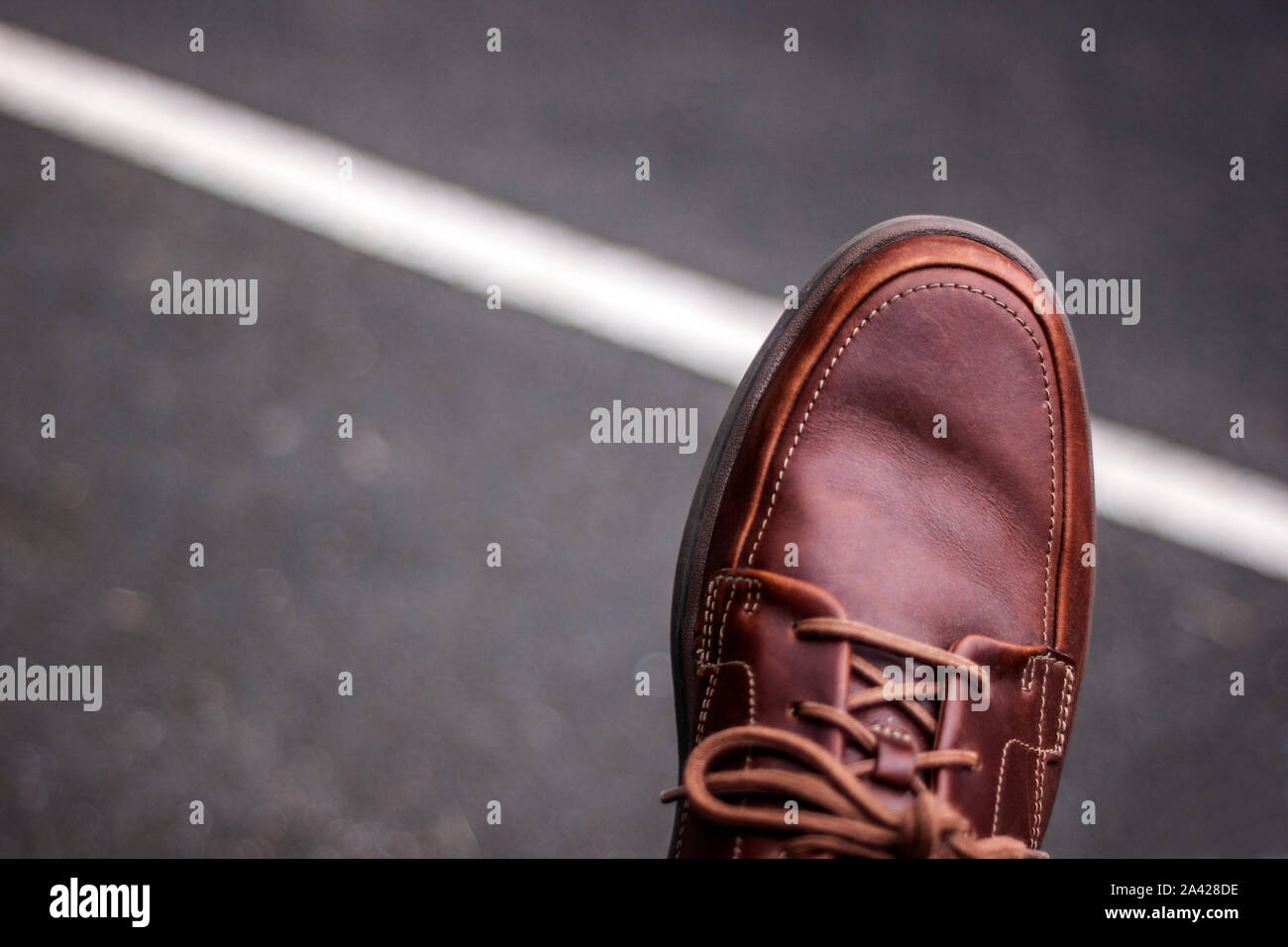 Toe the Line Stock Photo - Alamy