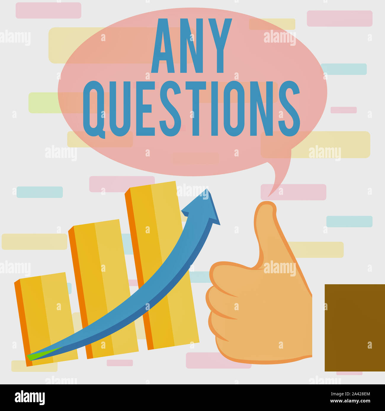 Writing note showing Any Questions. Business concept for Clueless Blank ...