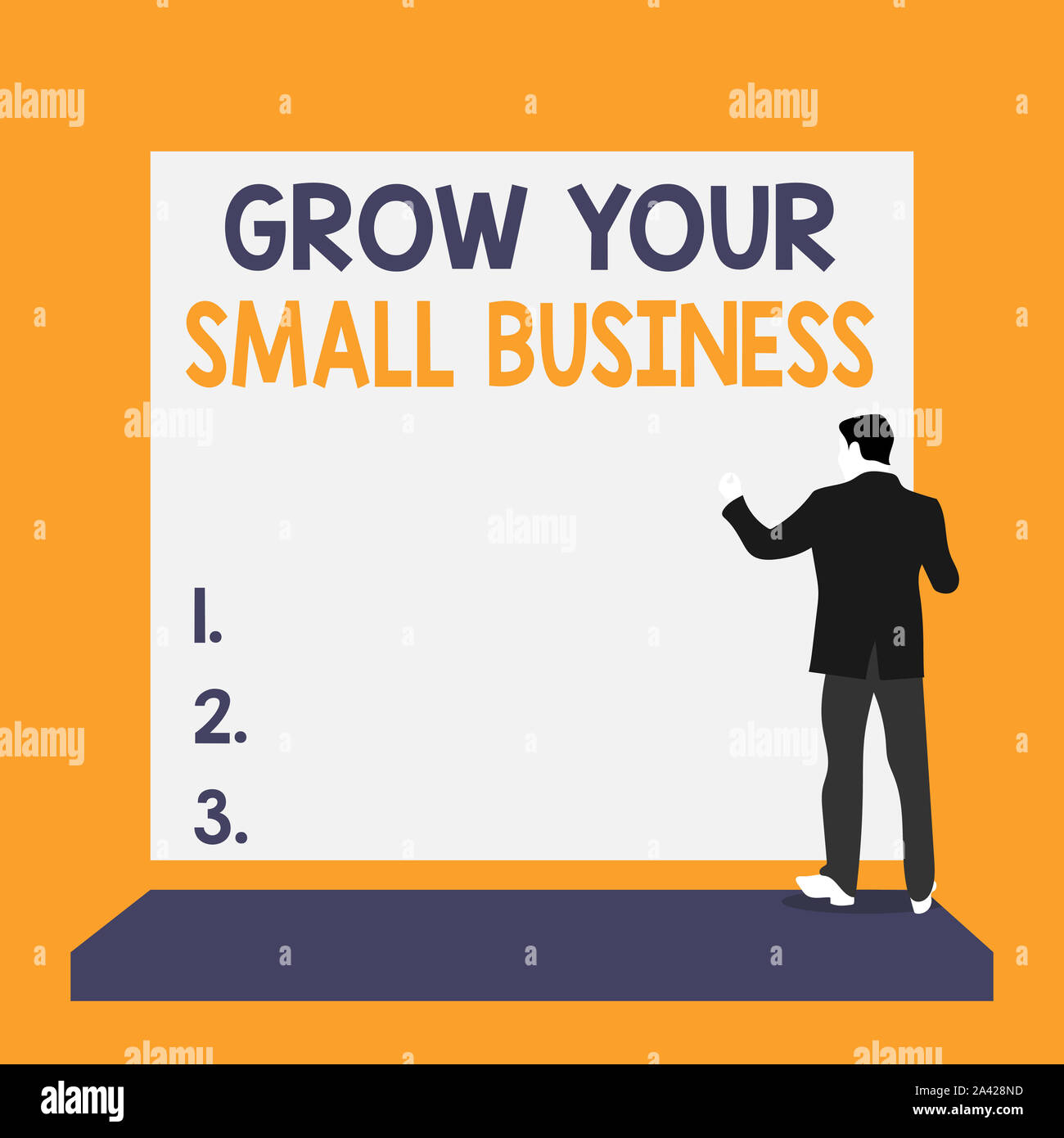 Text sign showing Grow Your Small Business. Business photo text company ... Text sign showing Grow Your Small Business. Business photo text company ...