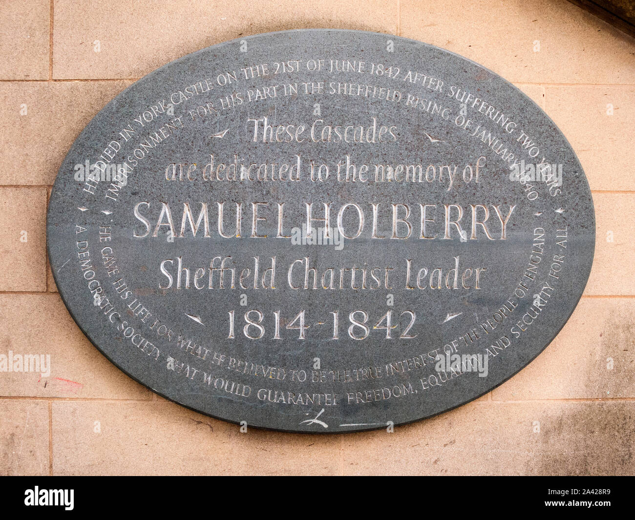 Samuel holberry memorial plaque hi-res stock photography and images - Alamy