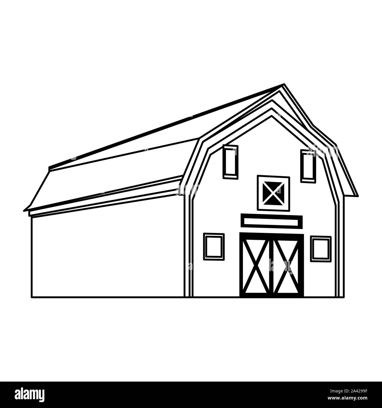 Spring farm barn Cut Out Stock Images & Pictures - Alamy