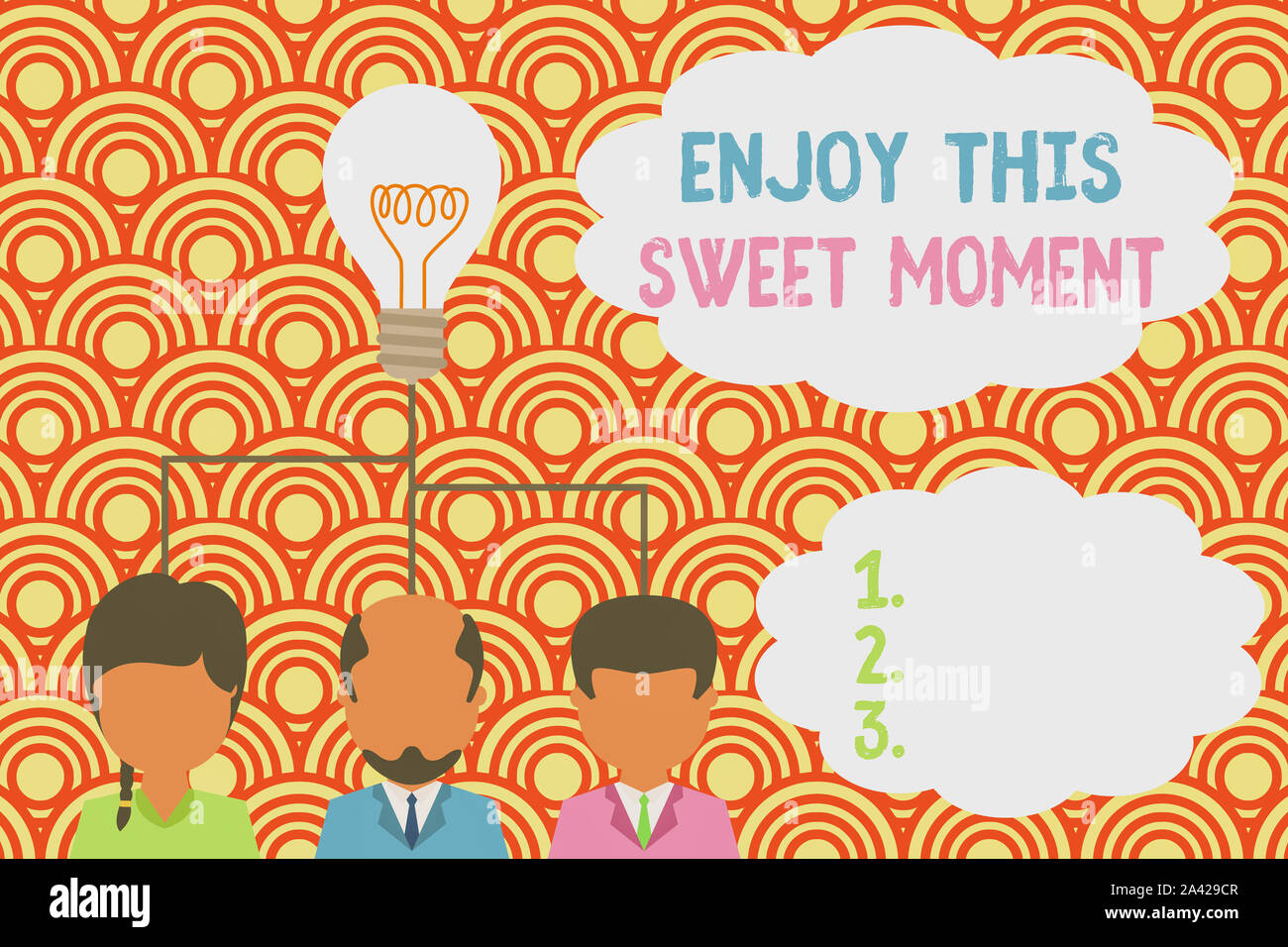 Writing note showing Enjoy This Sweet Moment. Business concept for ...