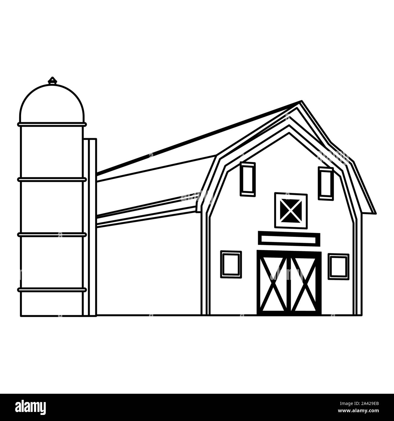 Wooden granary storage Stock Vector Images - Alamy