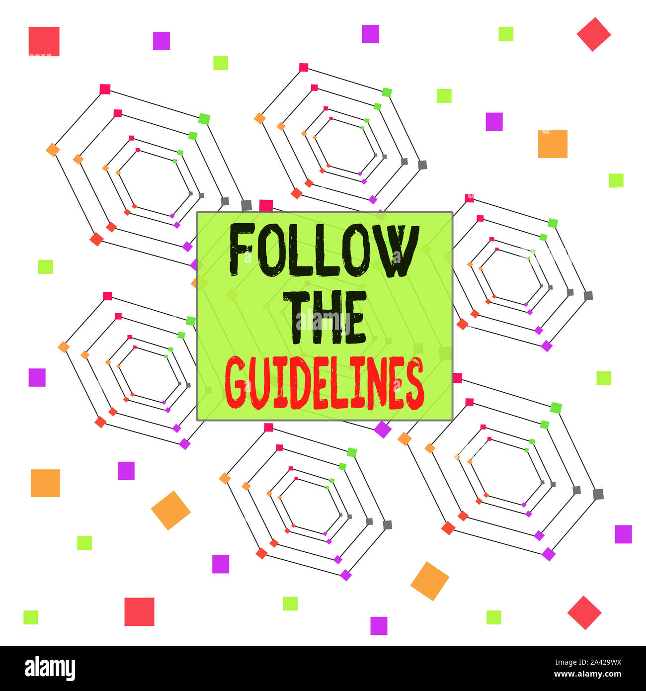 Follow procedure Cut Out Stock Images & Pictures - Alamy