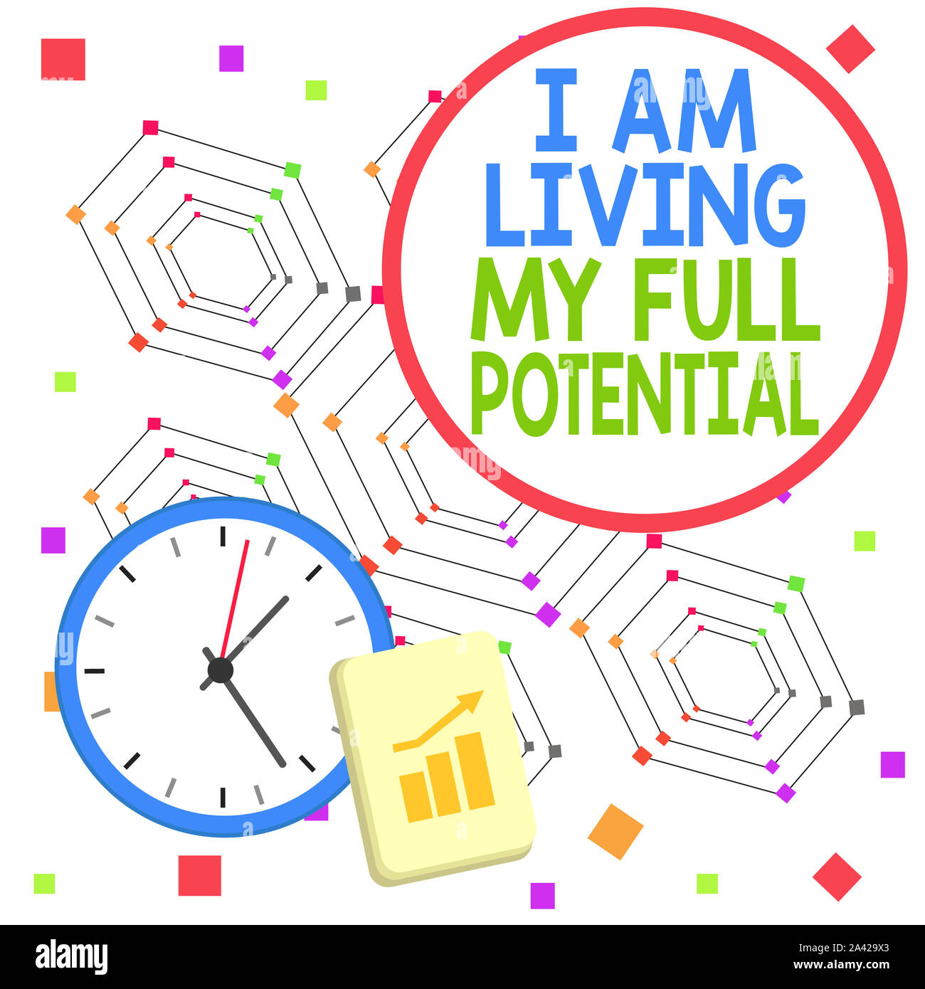 Handwriting text I Am Living My Full Potential. Conceptual photo ...