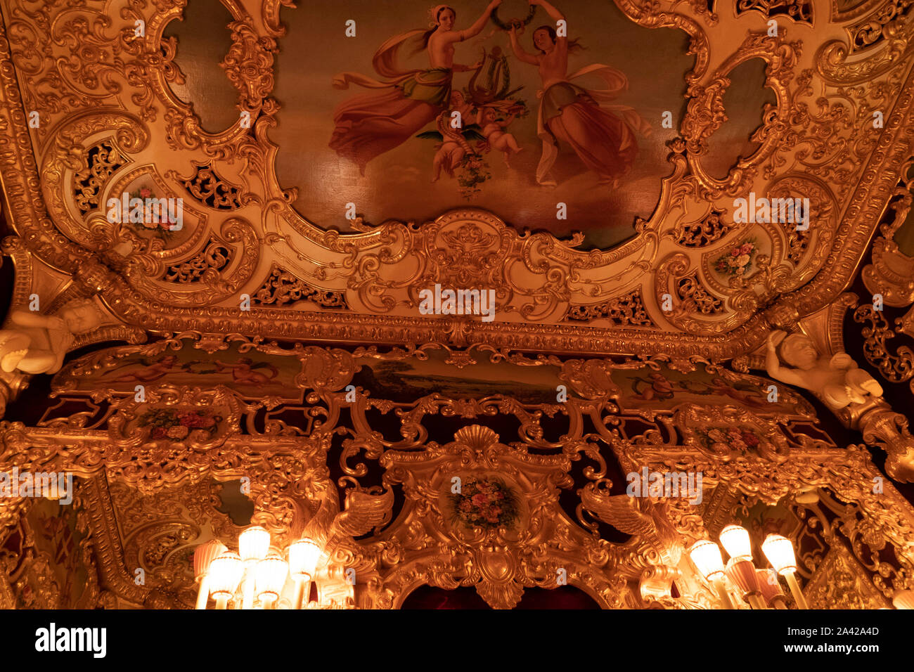 VENICE, ITALY - SEPTEMBER 15 2019 - La Fenice Theater was totally ...