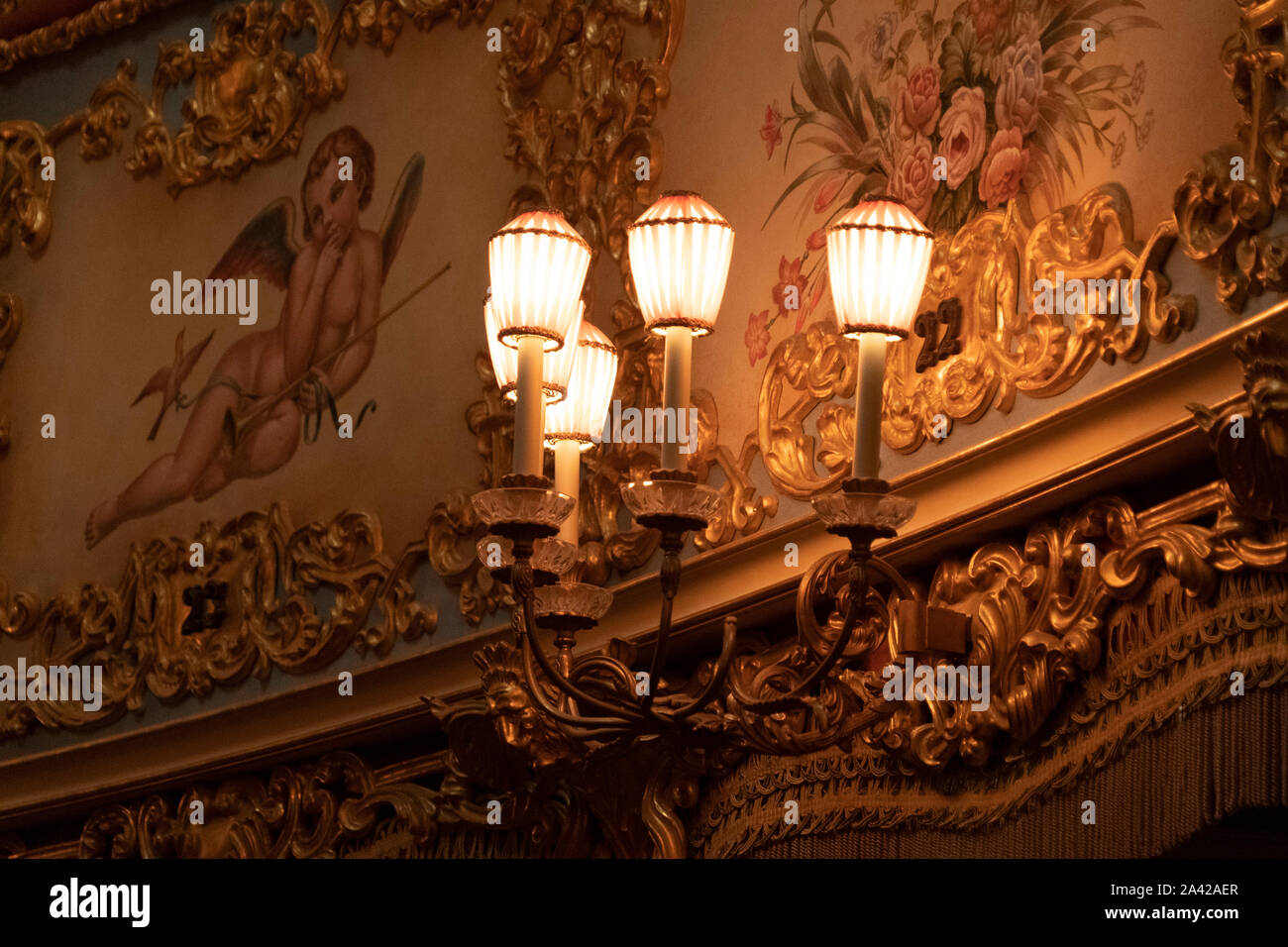 VENICE, ITALY - SEPTEMBER 15 2019 - La Fenice Theater was totally ...