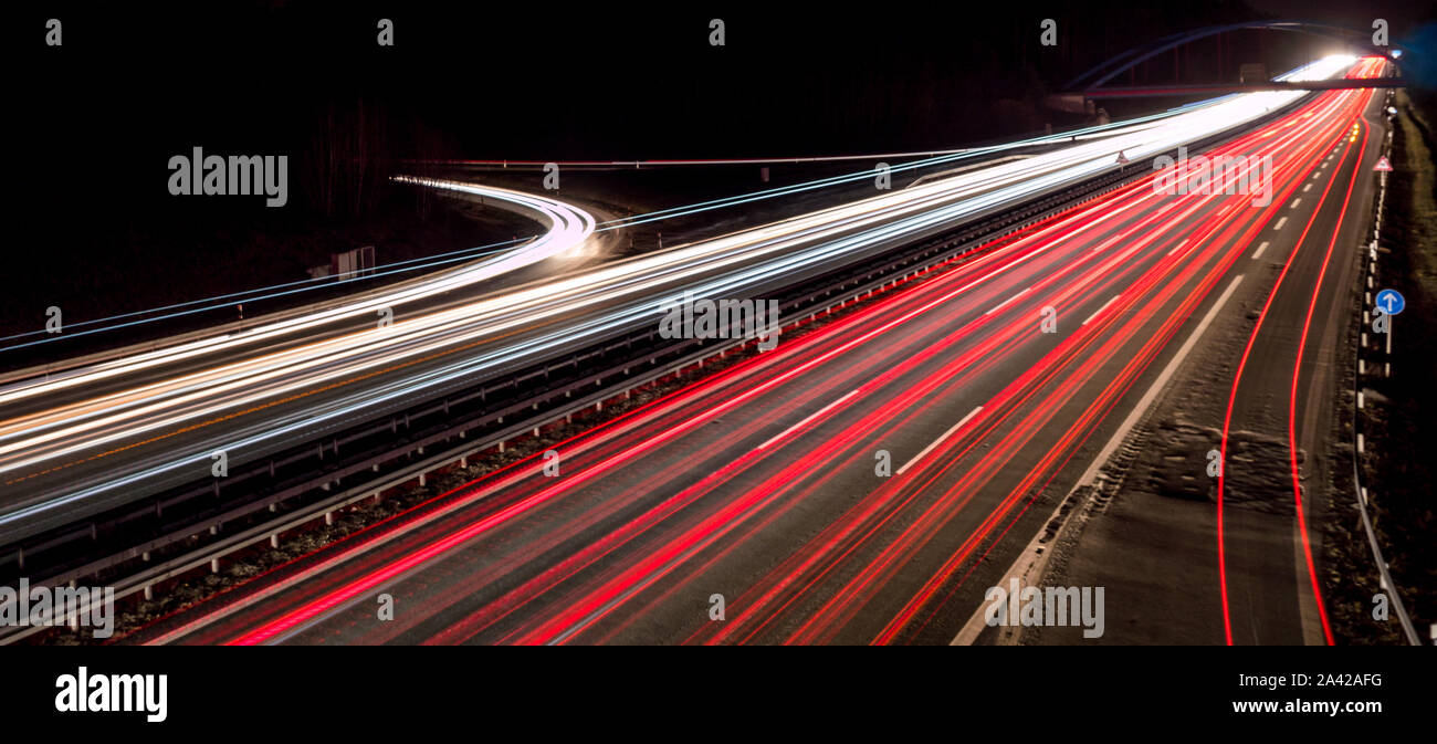 Traffic Lights Motorway Stock Photo - Alamy