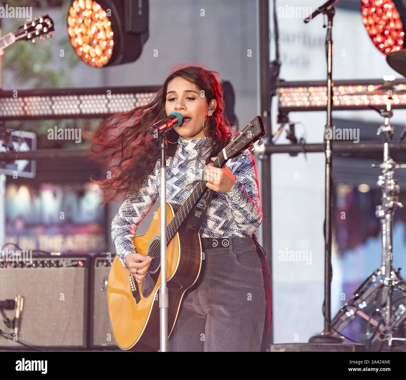 New York, NY - October 11, 2019: Alessia Cara performs on stage during ...