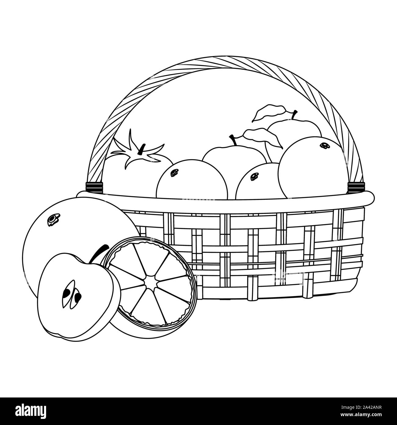 Apples oranges Stock Vector Images - Alamy