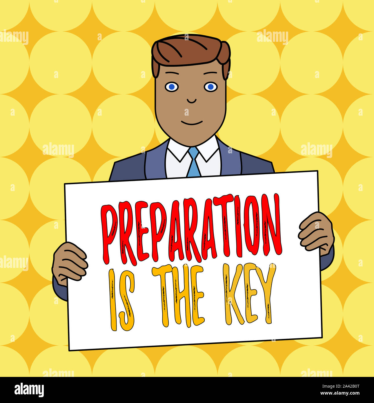 Conceptual hand writing showing Preparation Is The Key. Concept meaning ...