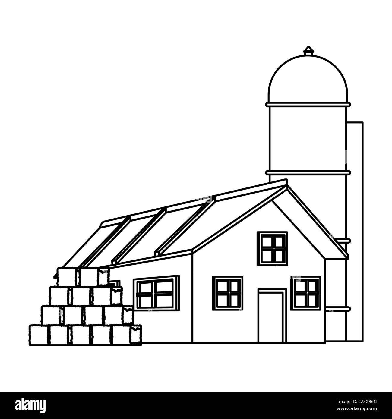 The old granary building Cut Out Stock Images & Pictures - Alamy