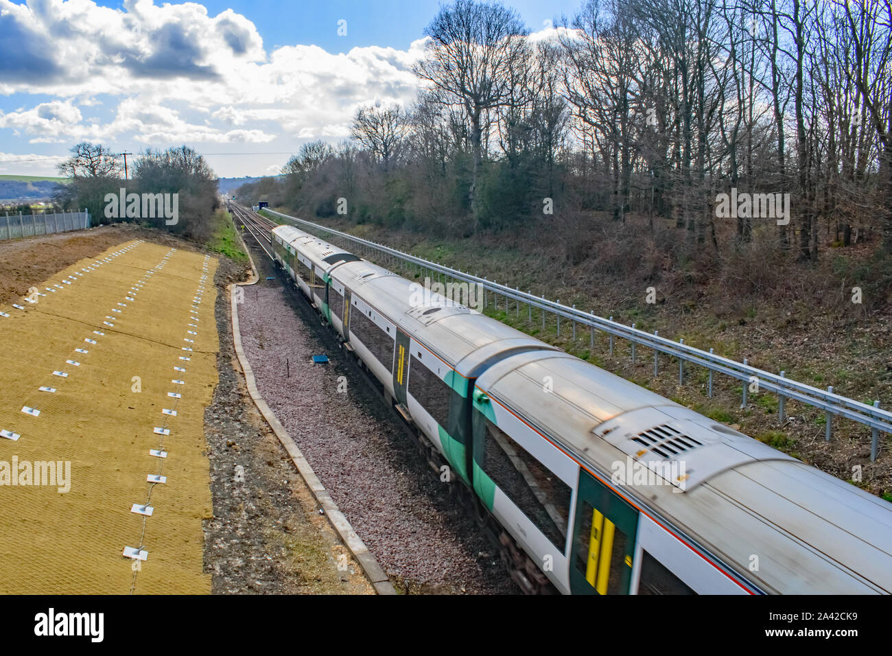 Rail track top down hi-res stock photography and images - Alamy
