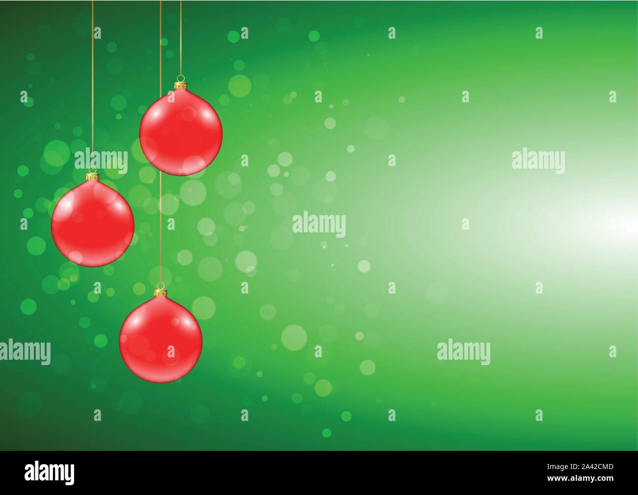 Red green glass baubles Stock Vector Images - Alamy