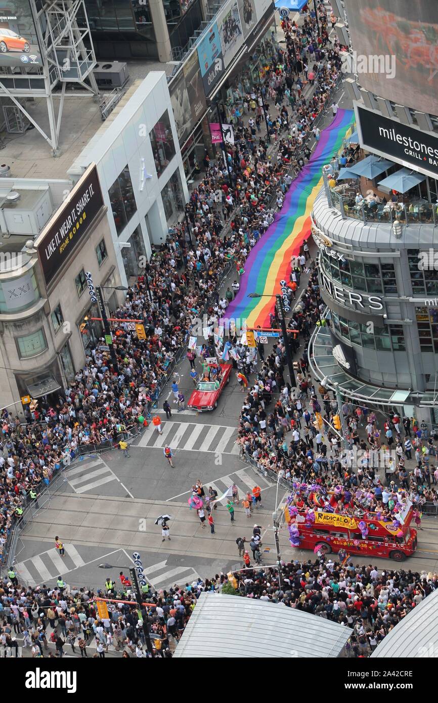 Toronto pride flag hi-res stock photography and images - Alamy