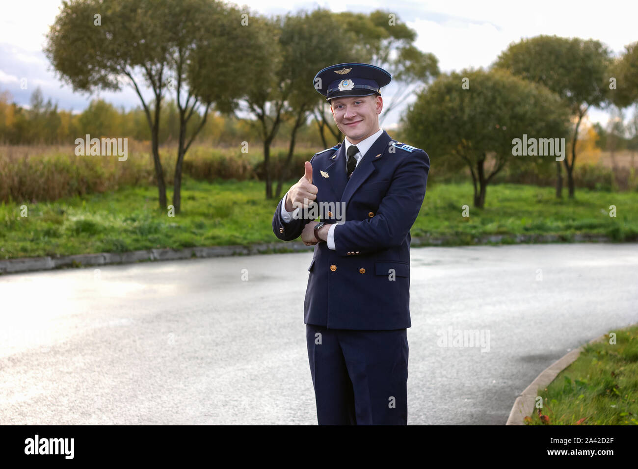 pilot show like super occupation transportation uniform Stock Photo - Alamy