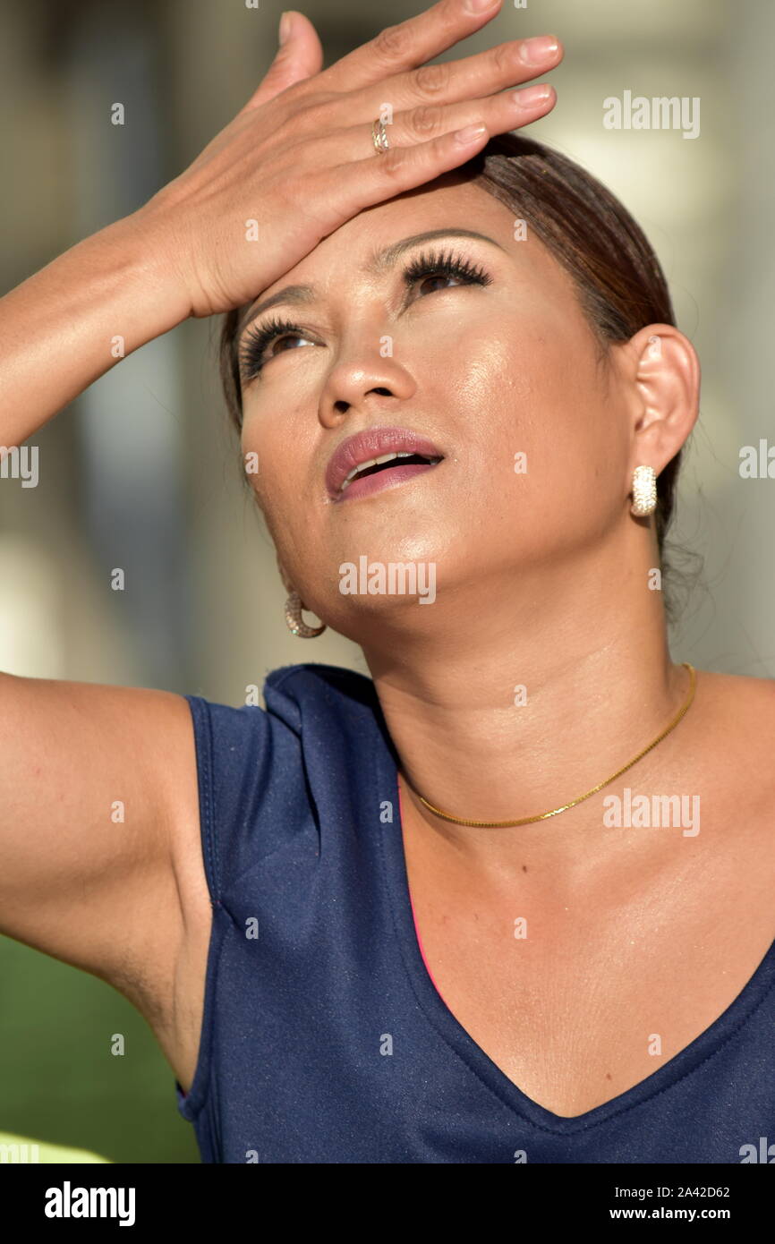 An Adult Female And Memory Loss Stock Photo - Alamy