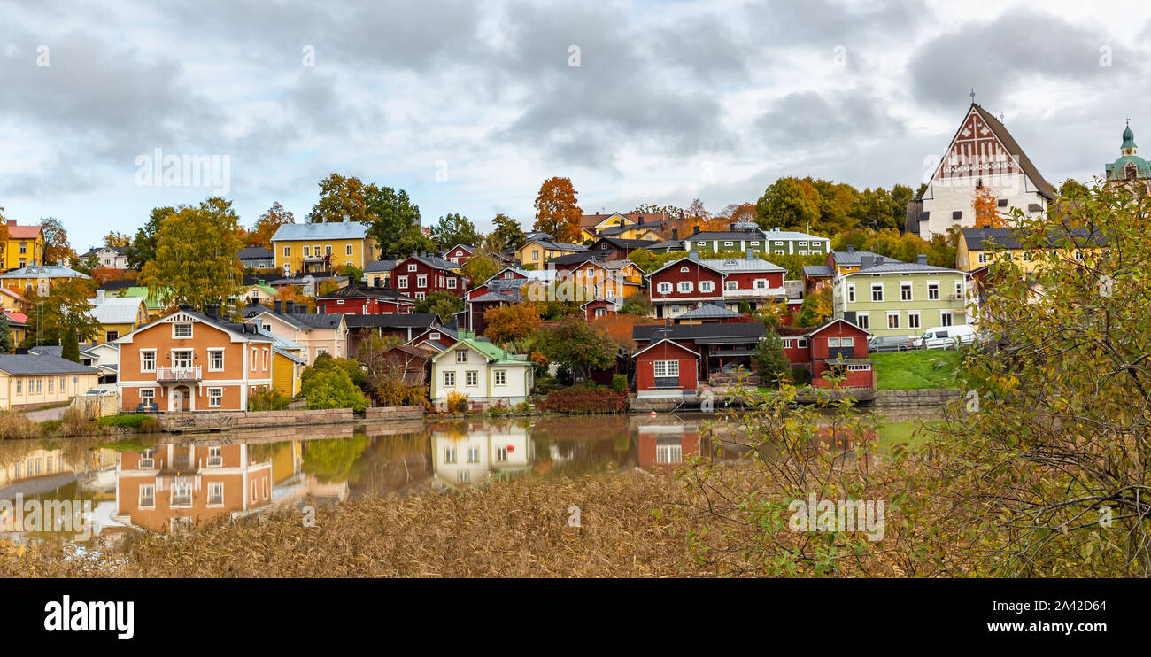 Porvoo Old town of in Finland Stock Photo - Alamy
